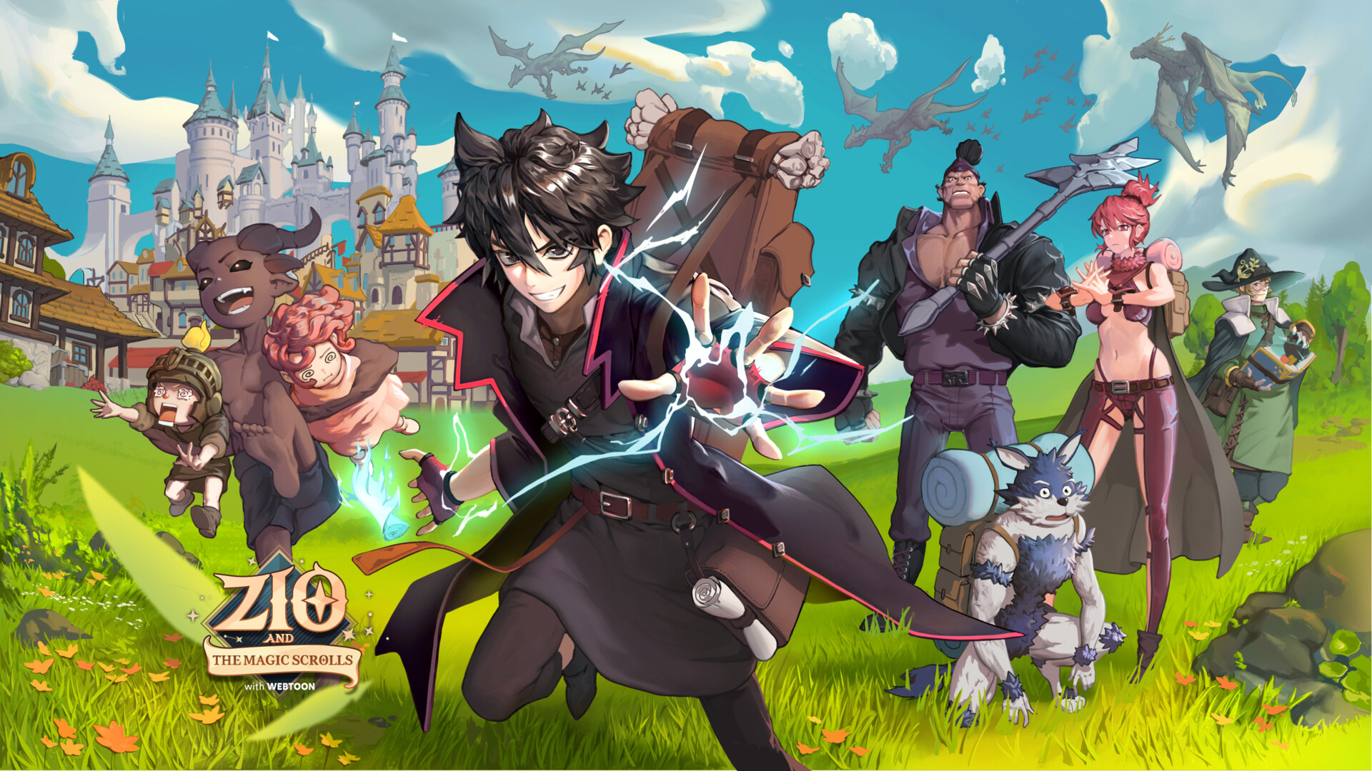 ArtStation - key art "ZIO and the Magic Scrolls"