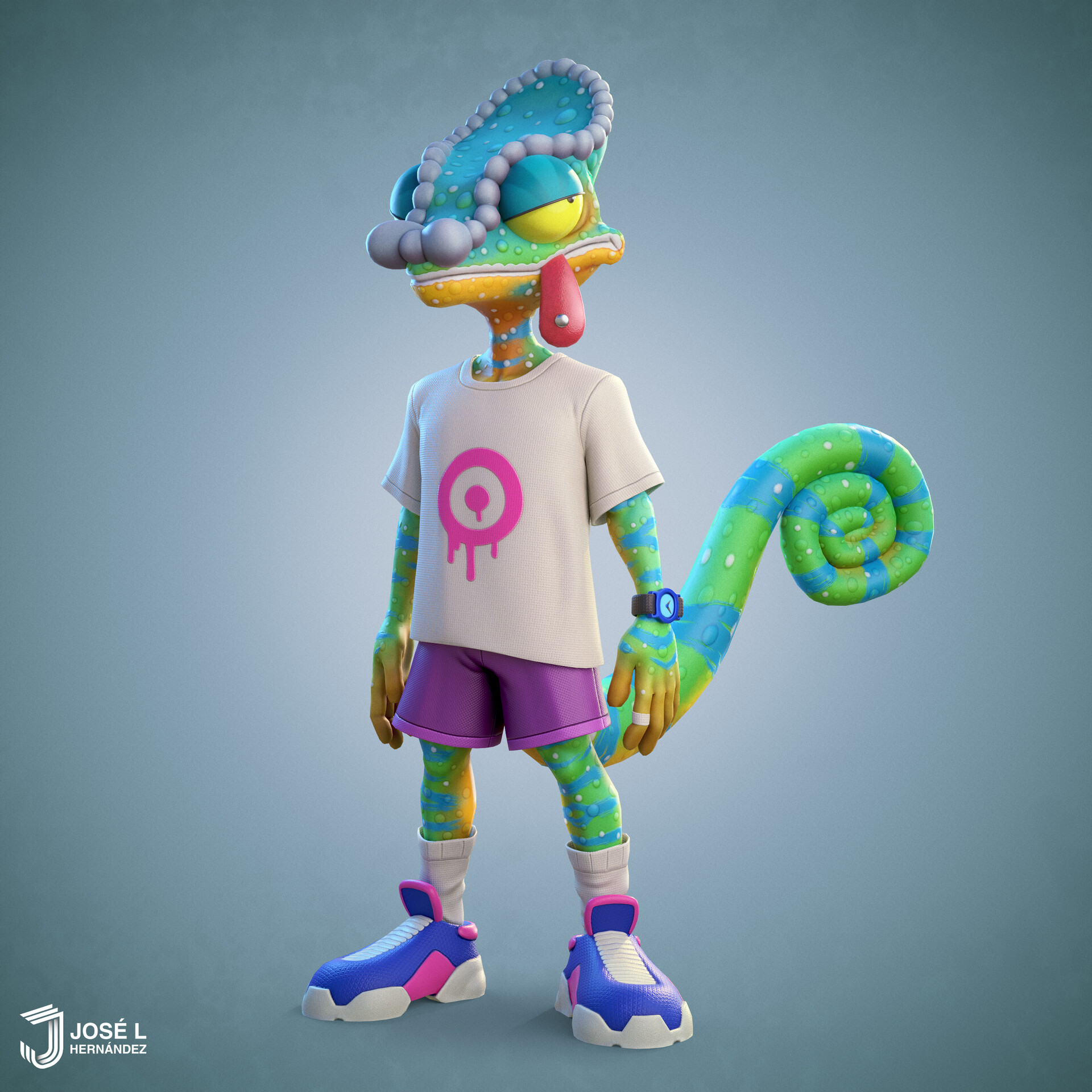 ArtStation - Chameleon Character - Game Ready