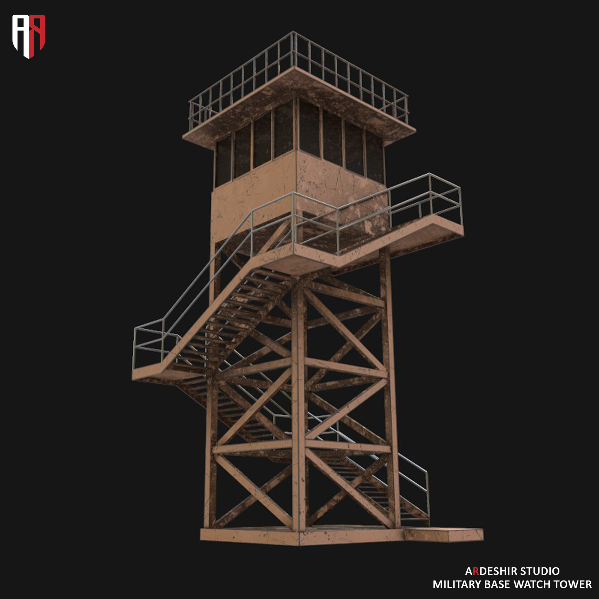 ArtStation - Military Base Watch Tower