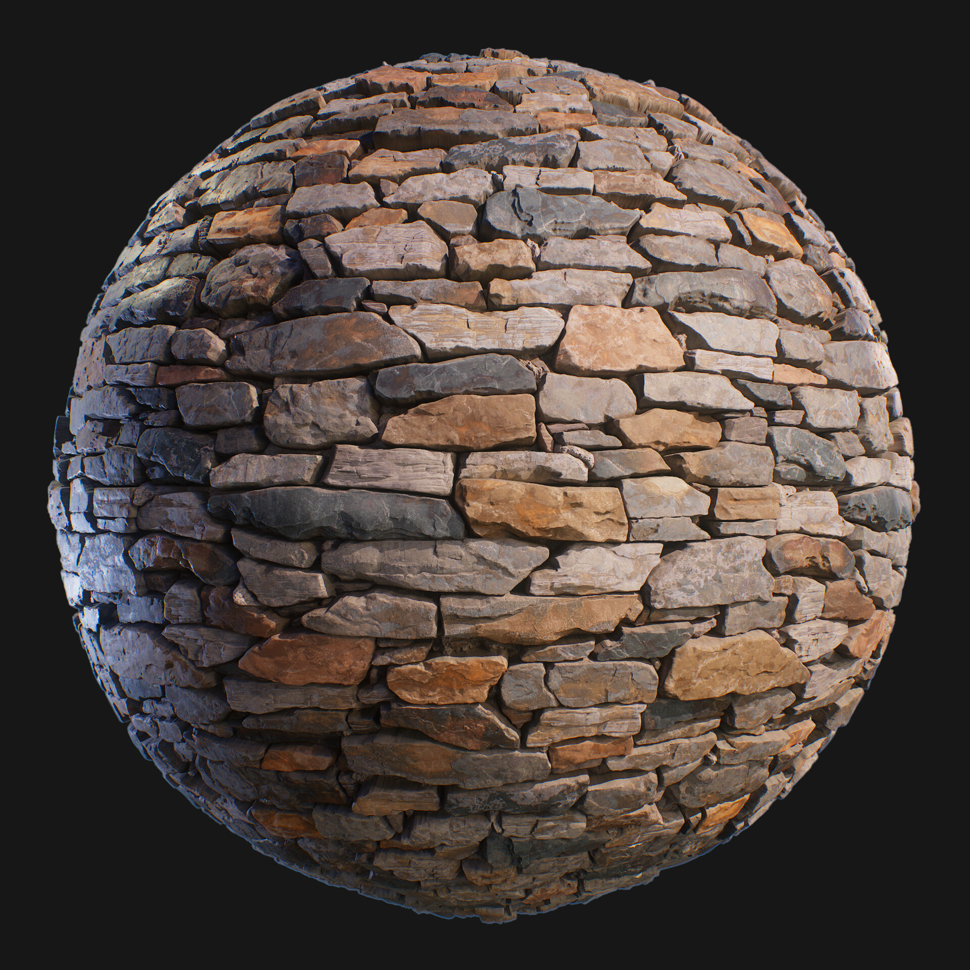 ArtStation - Slate stone wall