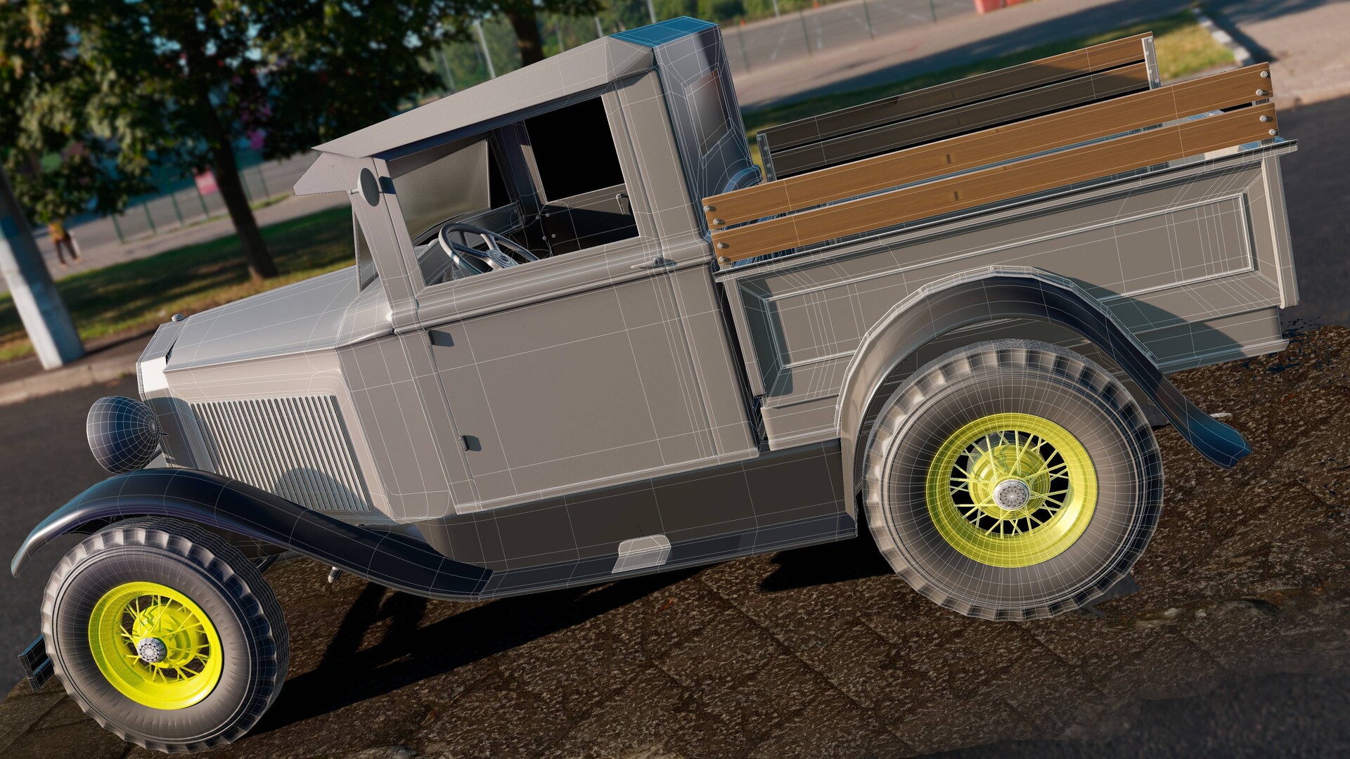 ArtStation - 3D Complex Model of a Ford 1931 Model A Truck