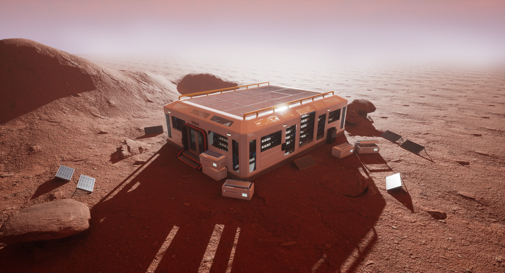 ArtStation - Modular Mars Base