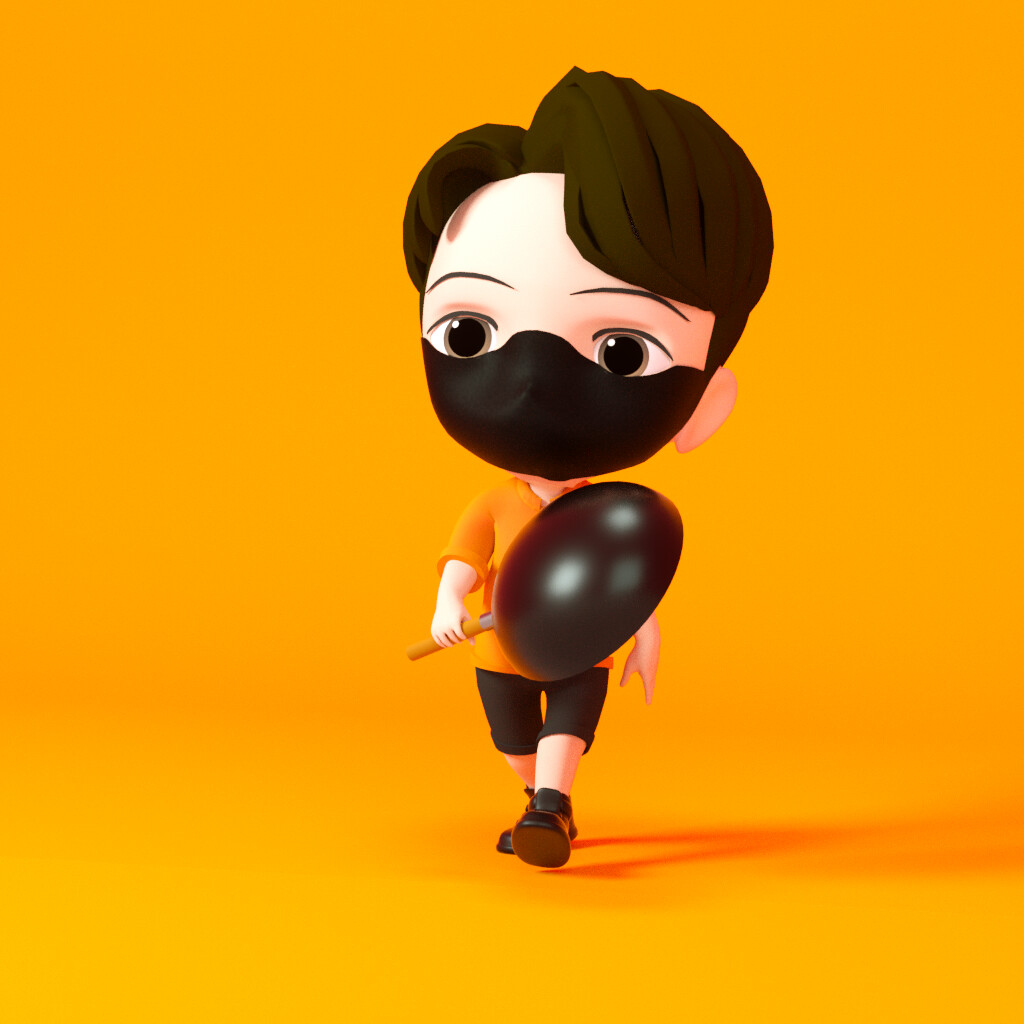 ArtStation - Uncle Roger Fan Art Walk Cycle