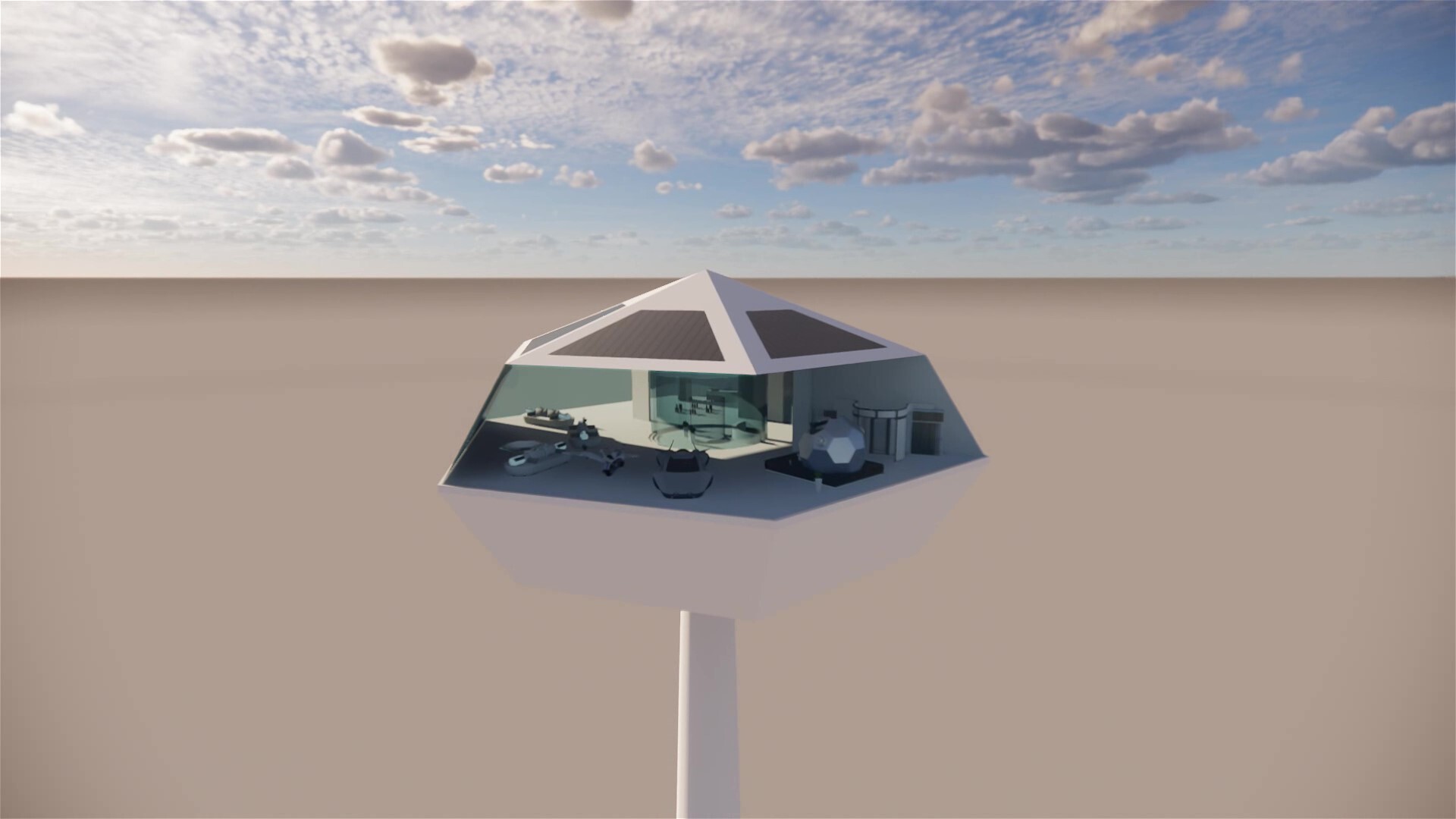 ArtStation - New World House |Architecture Design Concept (SketchUp)