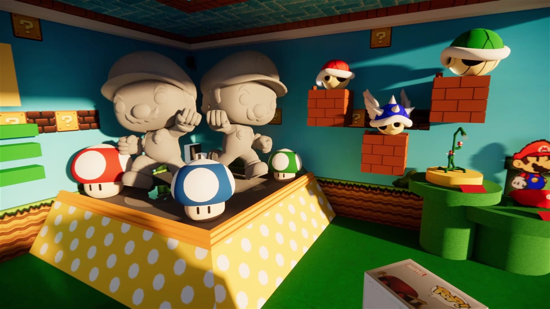 ArtStation - Super Mario |Window Display Design Concept (SketchUp)