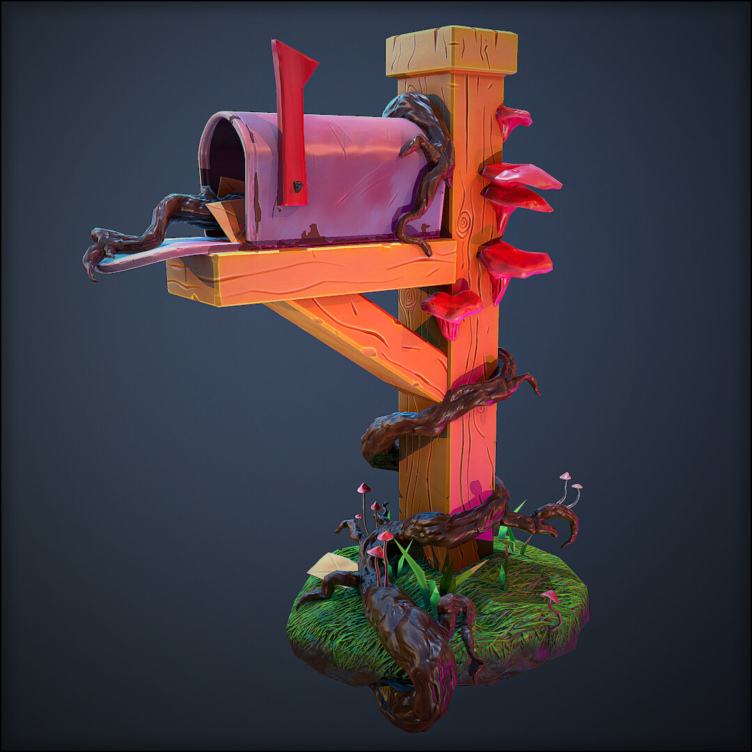 ArtStation - Stylized Mailbox
