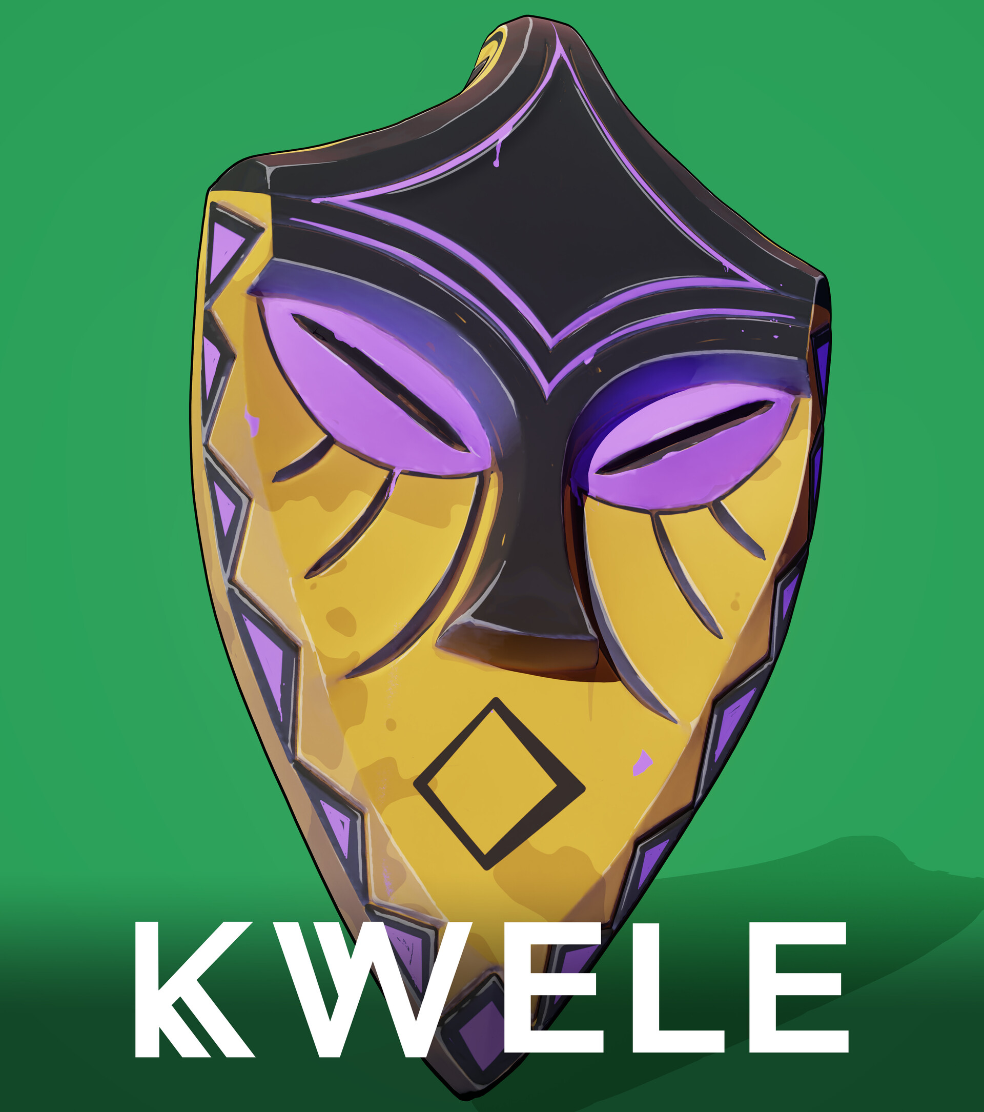ArtStation - Stylized Kwele Mask