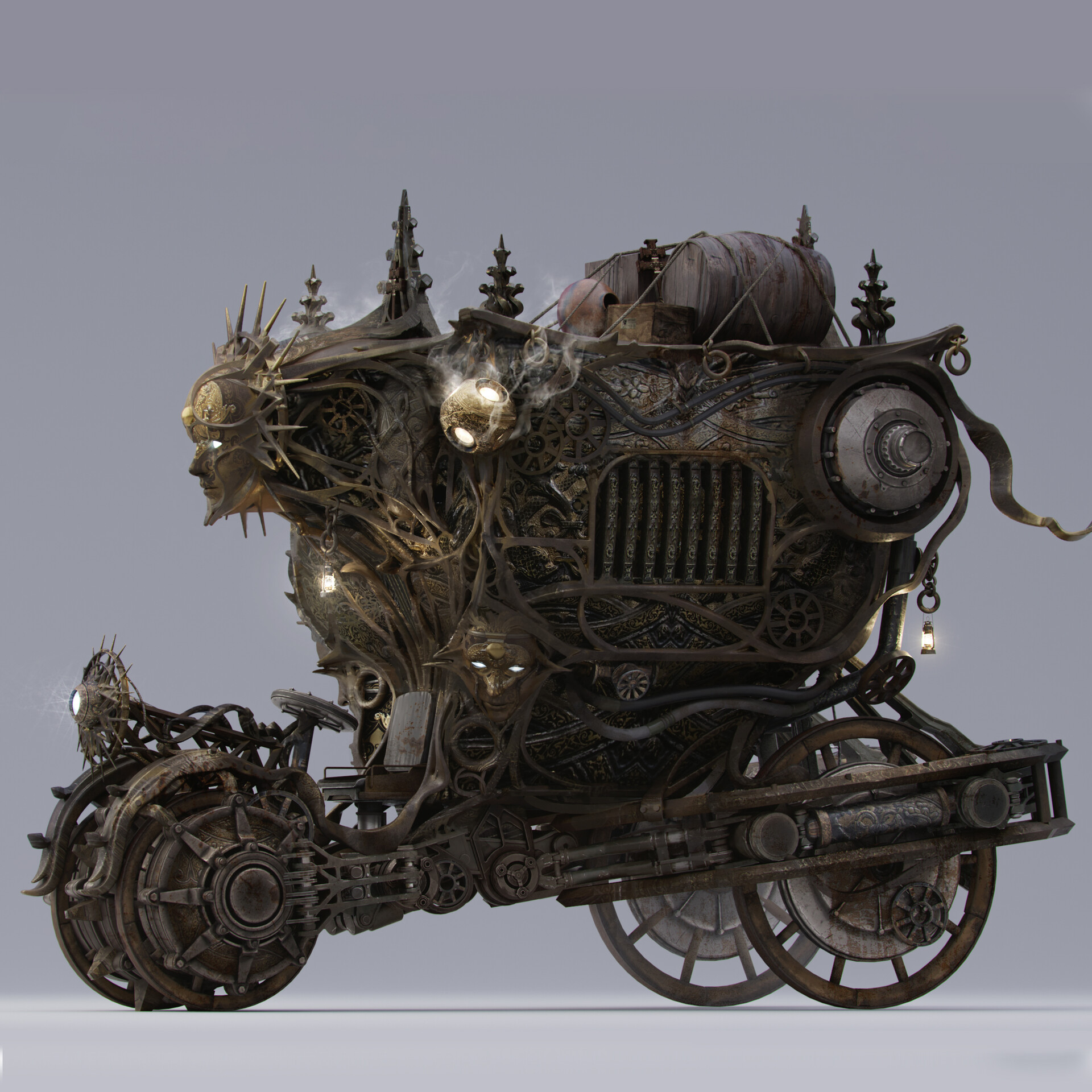 ArtStation - Vampire Hunter Vehicle: Tutorial