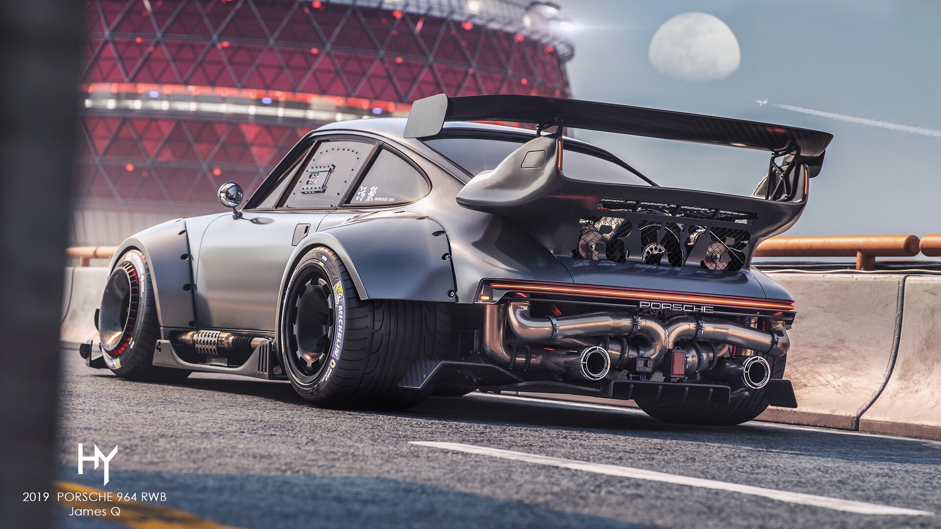 ArtStation - PORSCHE_964_RWB_Cyberpunk