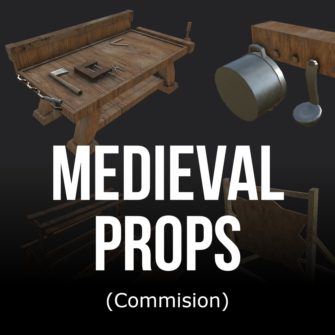ArtStation - MEDIEVAL PROPS (COMMISSION)