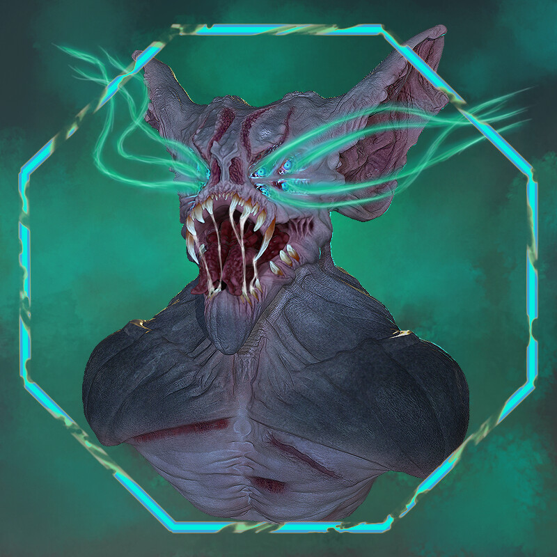 ArtStation - BAT Creature Bust | CDMC
