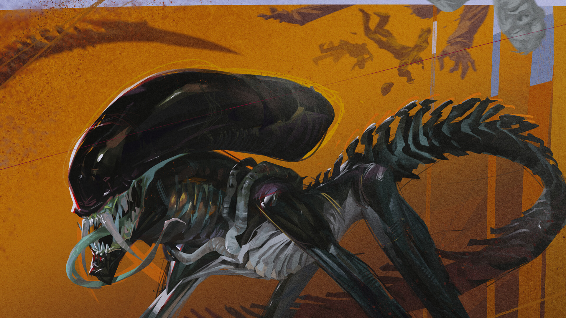 ArtStation - alein day alien
