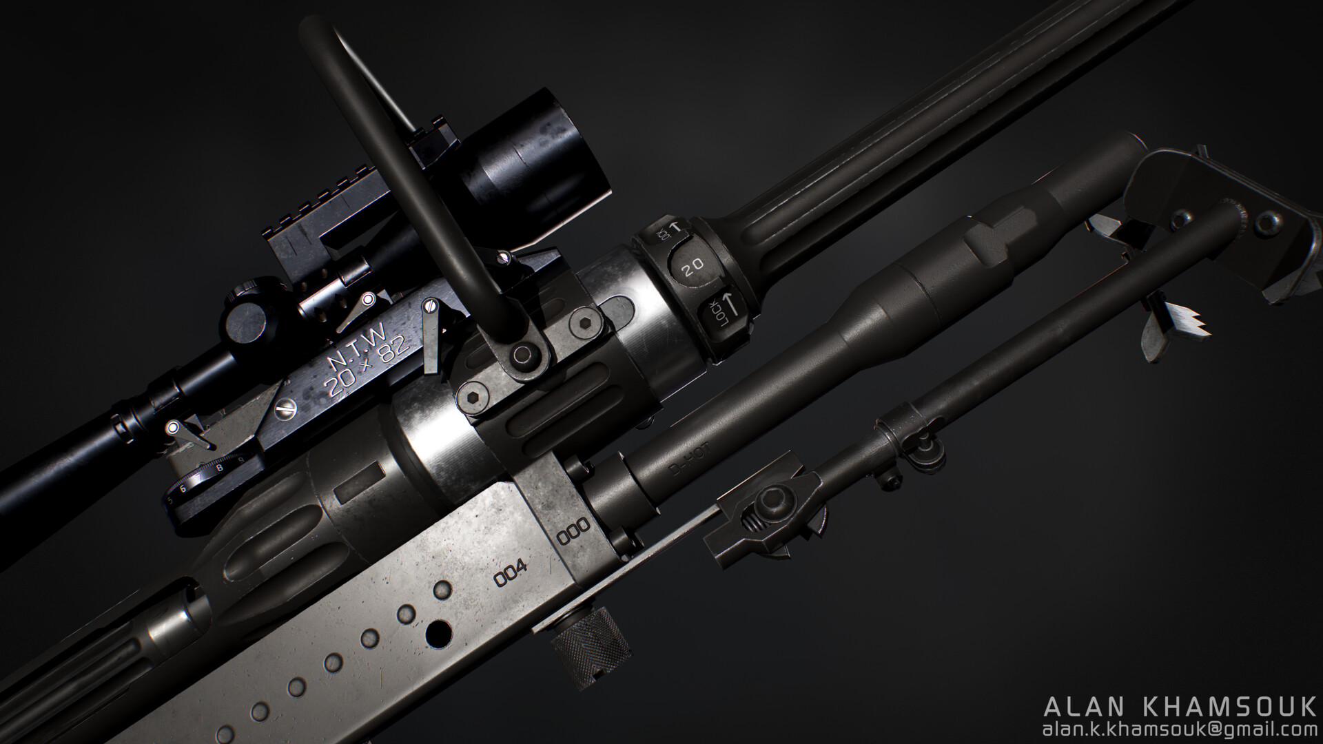 ArtStation - NTW-20 Anti-Materiel Rifle