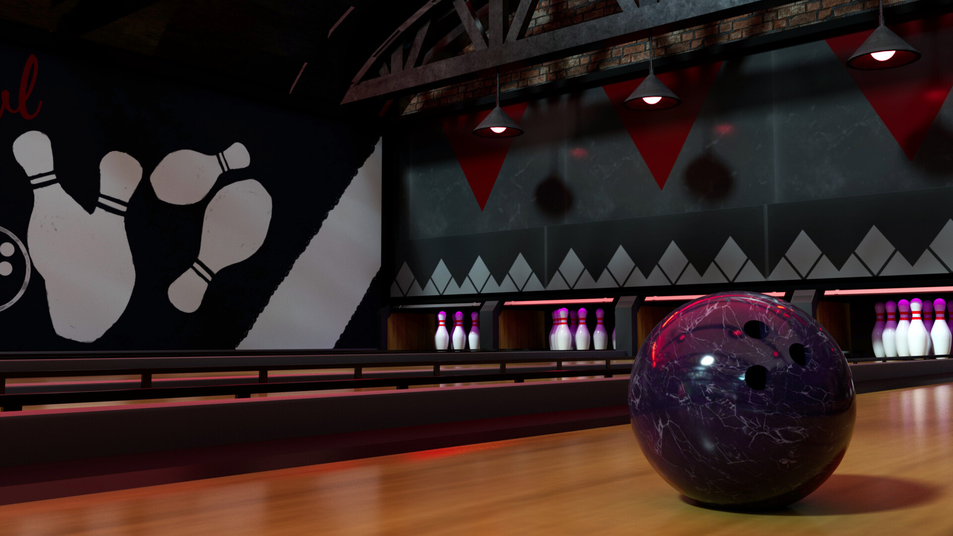 ArtStation - Bowling Alley
