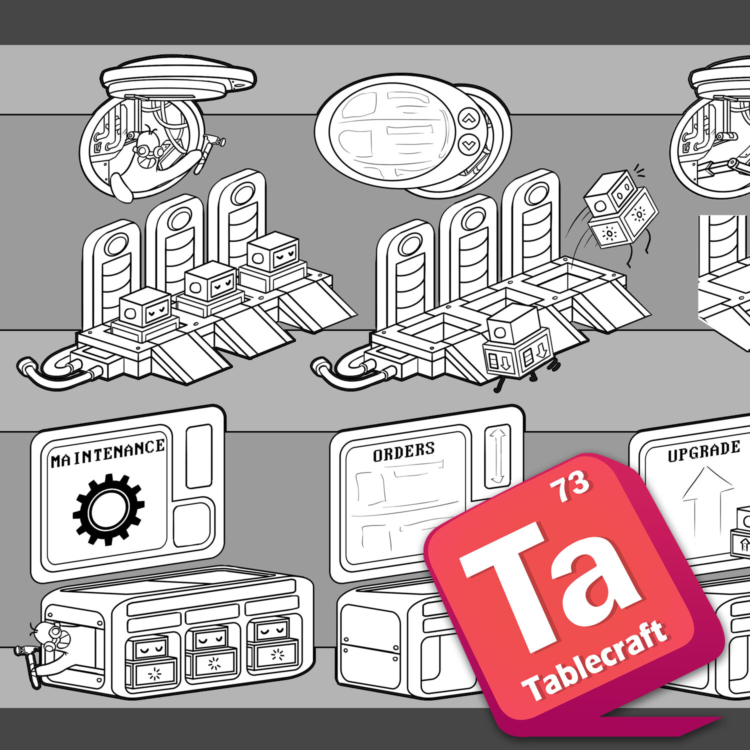 ArtStation - Tablecraft Assistant Stations Concept Art