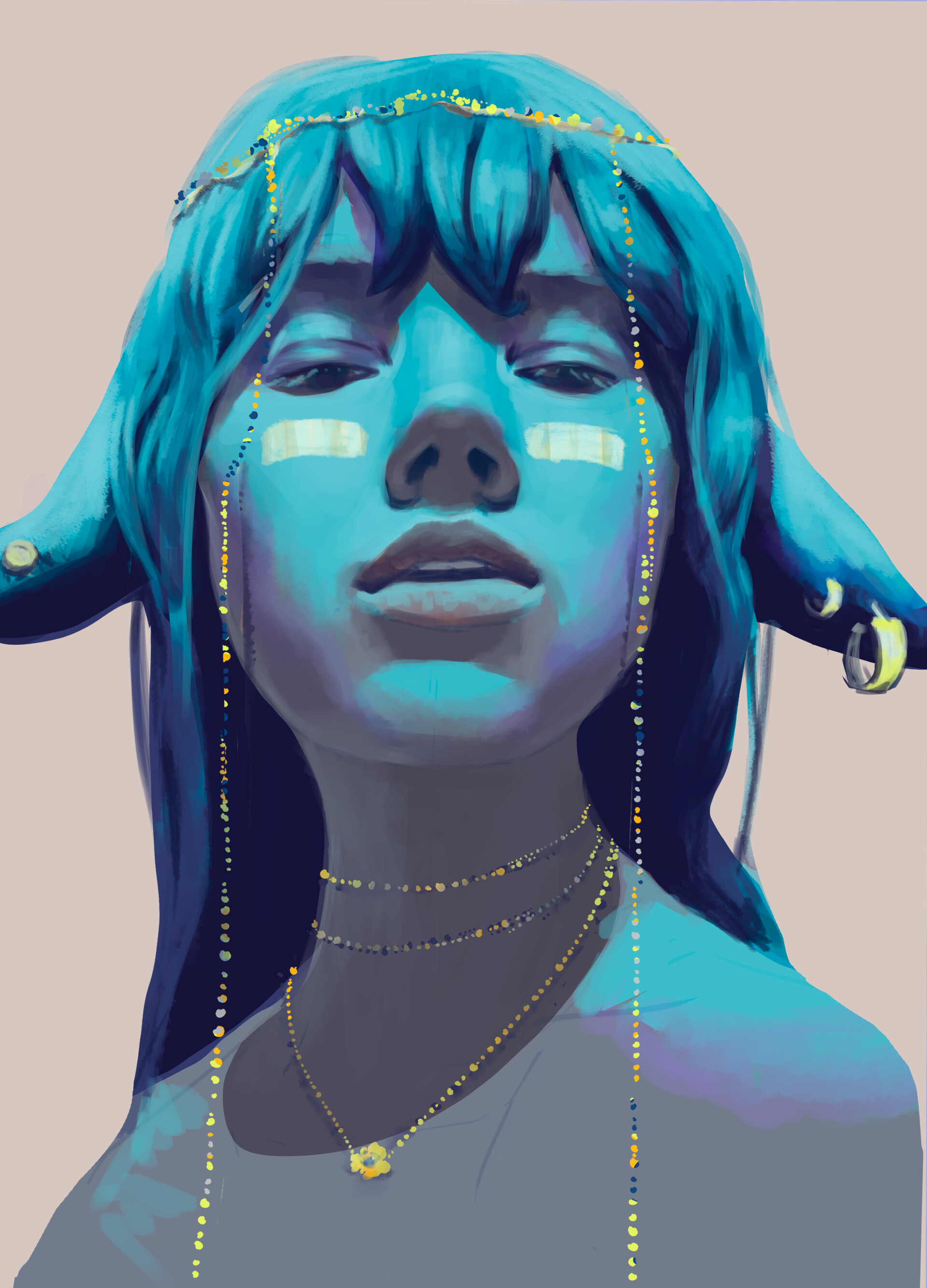 ArtStation - OC - Why so Blue
