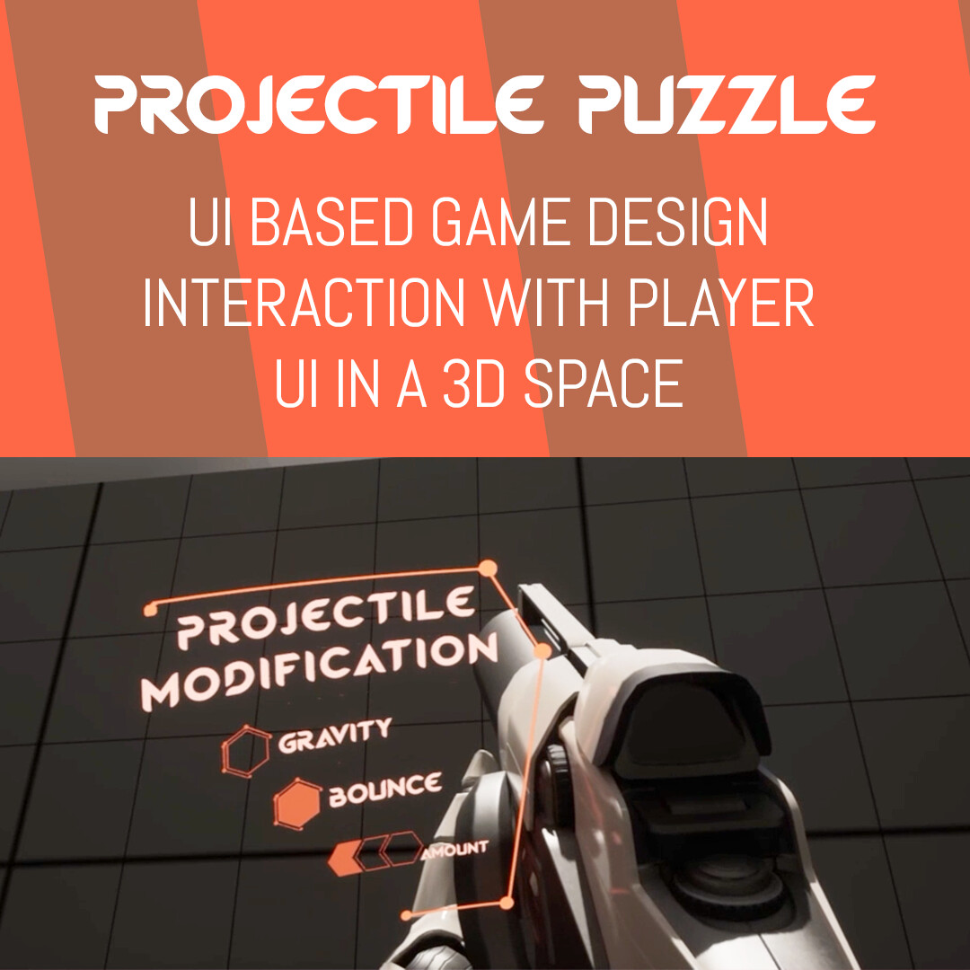 ArtStation - Projectile Based 3D UI Design