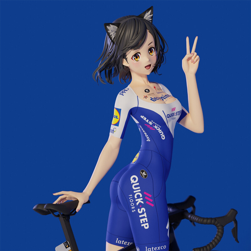 ArtStation - Anime girl cyclist