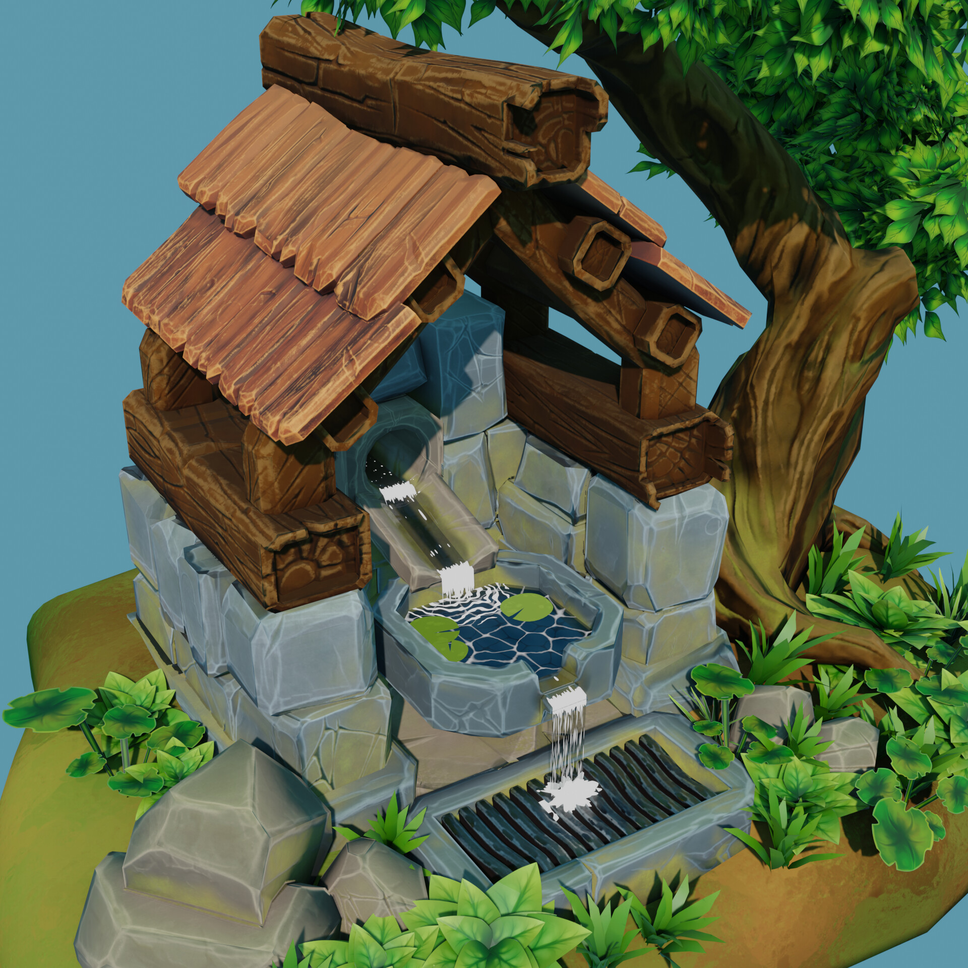 ArtStation - Small fountain