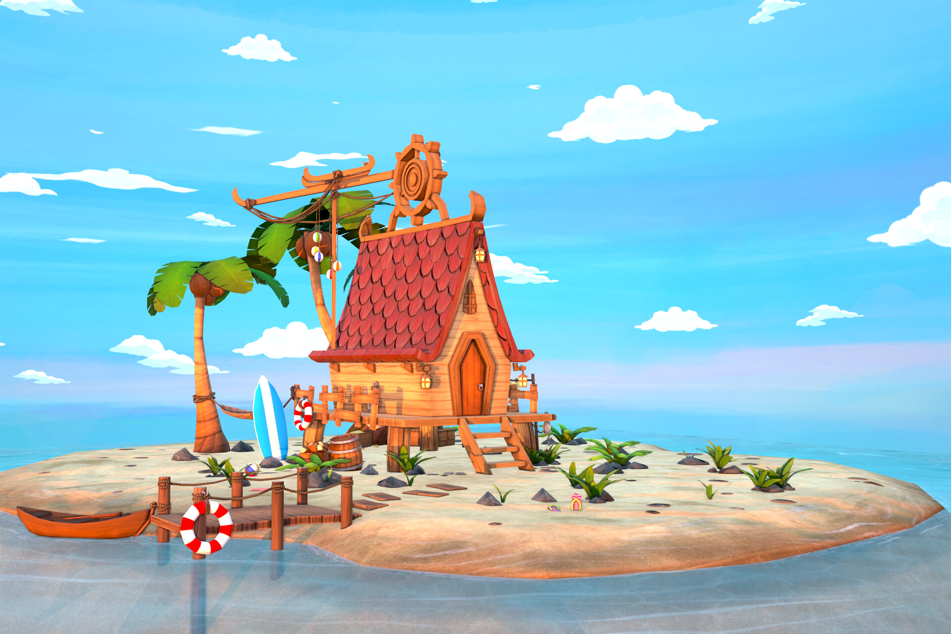 ArtStation - Beach House