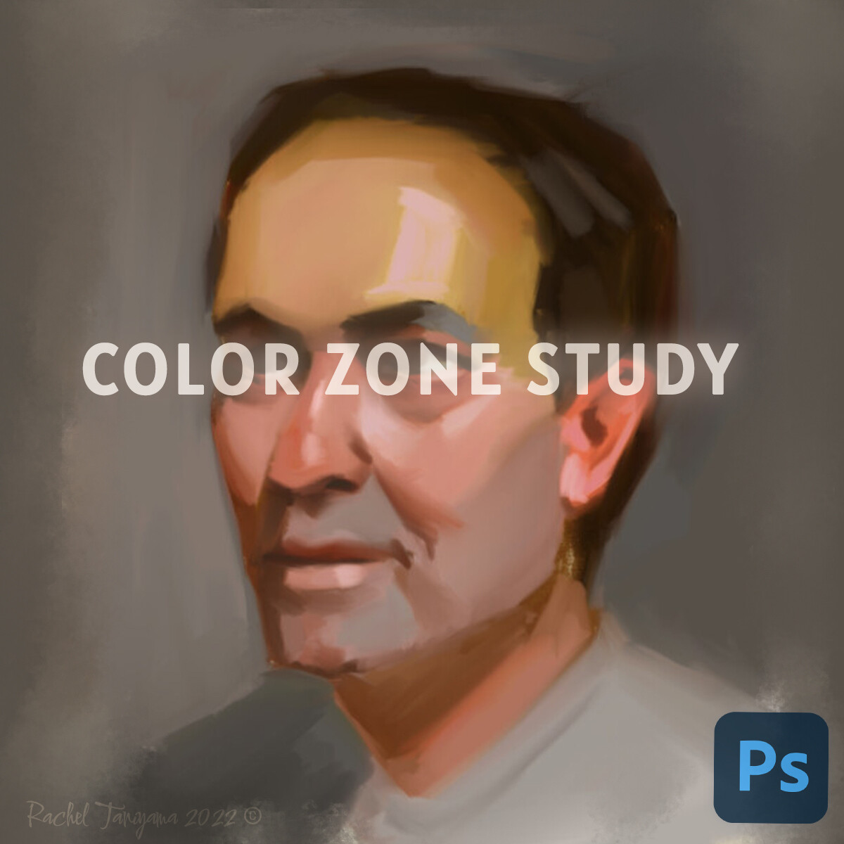 ArtStation - Color zones of face study