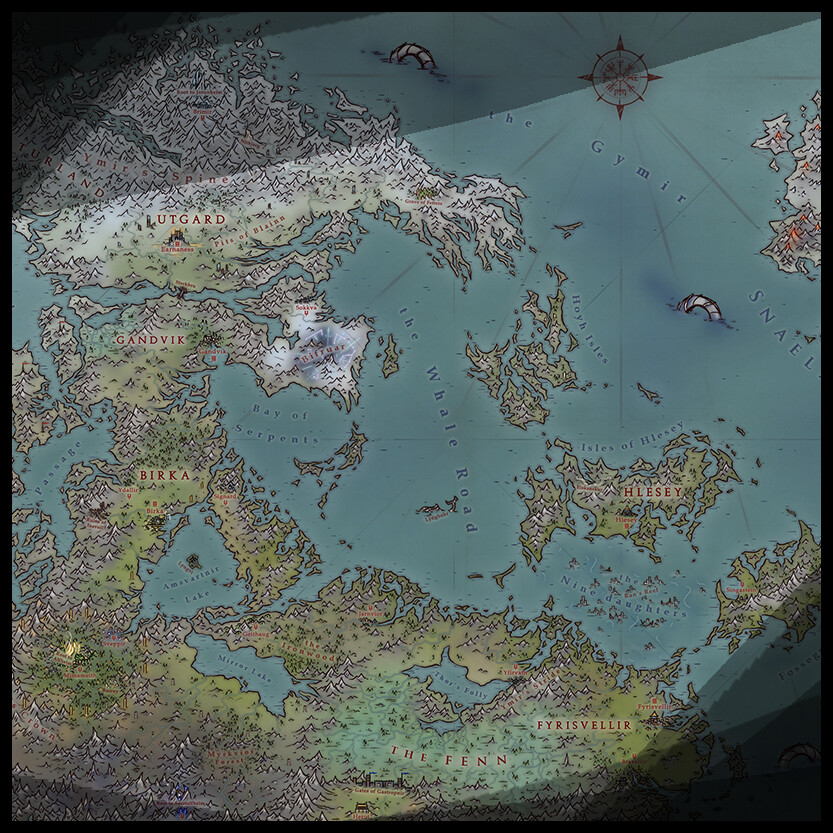 ArtStation - Midgard Map