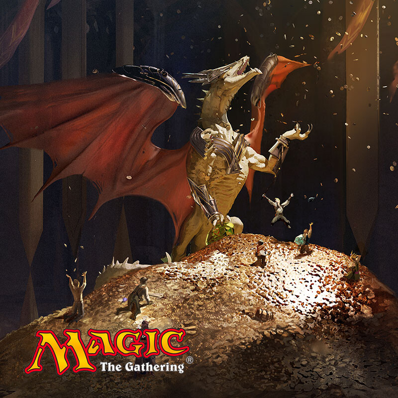 ArtStation - Rain of Riches- MtG New Capenna