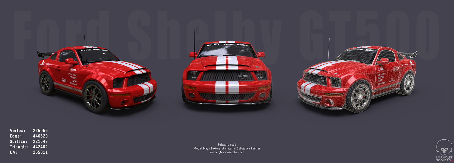 ArtStation - Ford Shelby GT 500 toy car