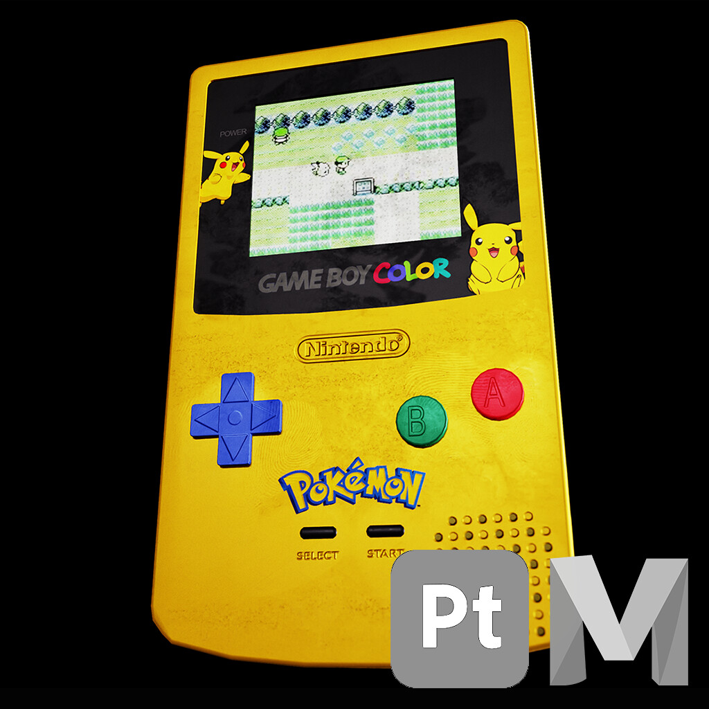 ArtStation - Gameboy Color Pokemon Edition