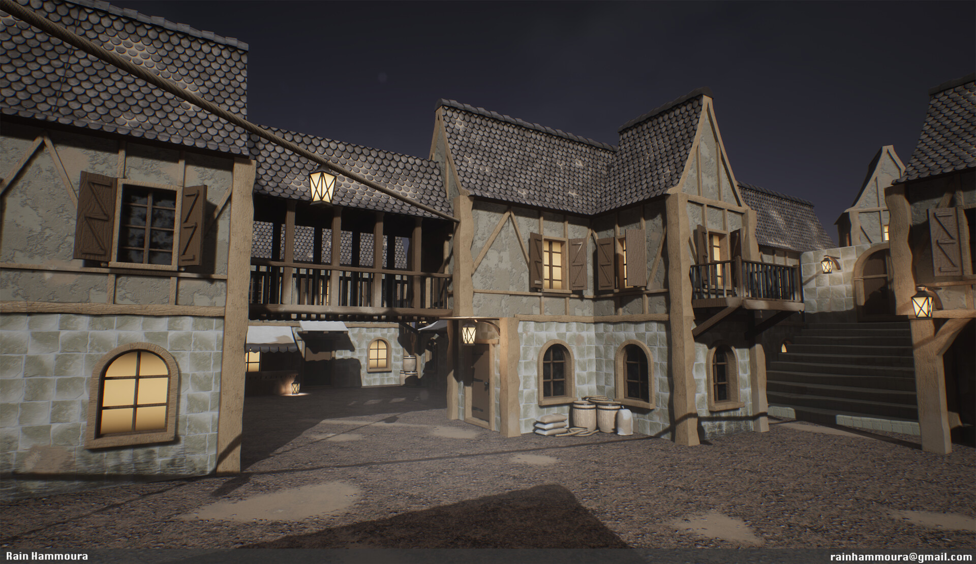 ArtStation - Medieval Pirate Town, 1650