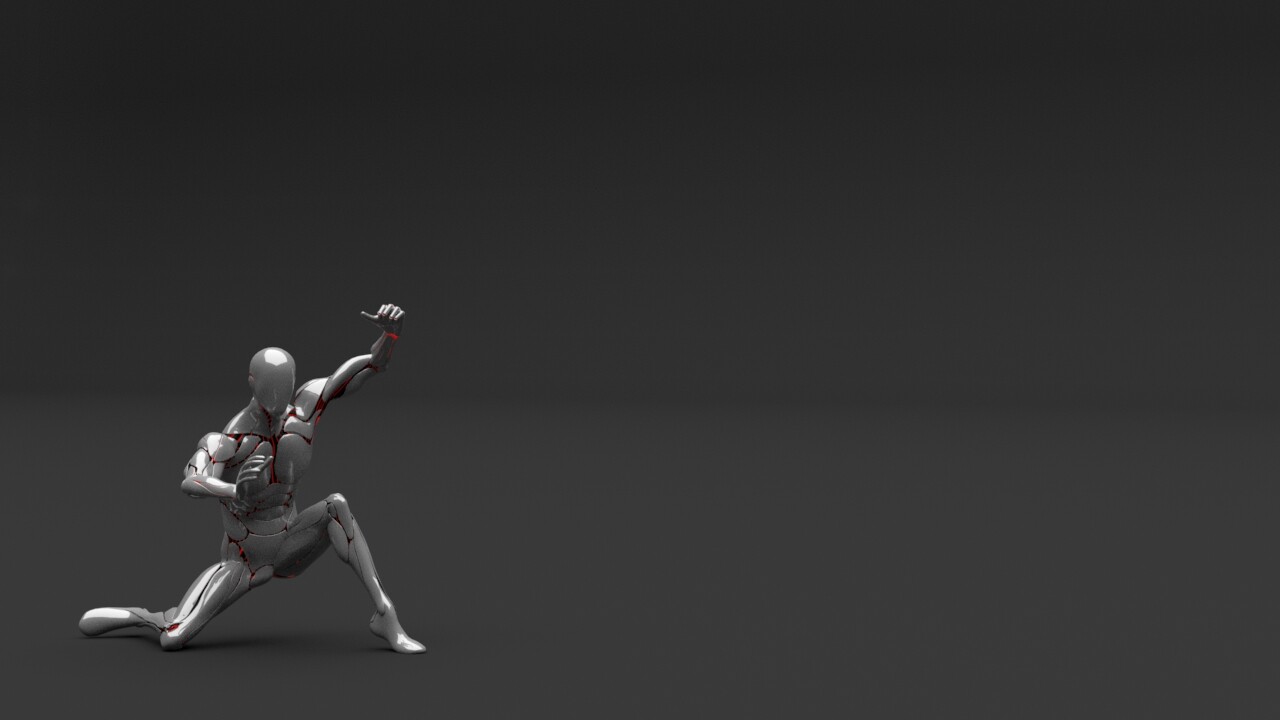 ArtStation - Silver Cyborg Animation