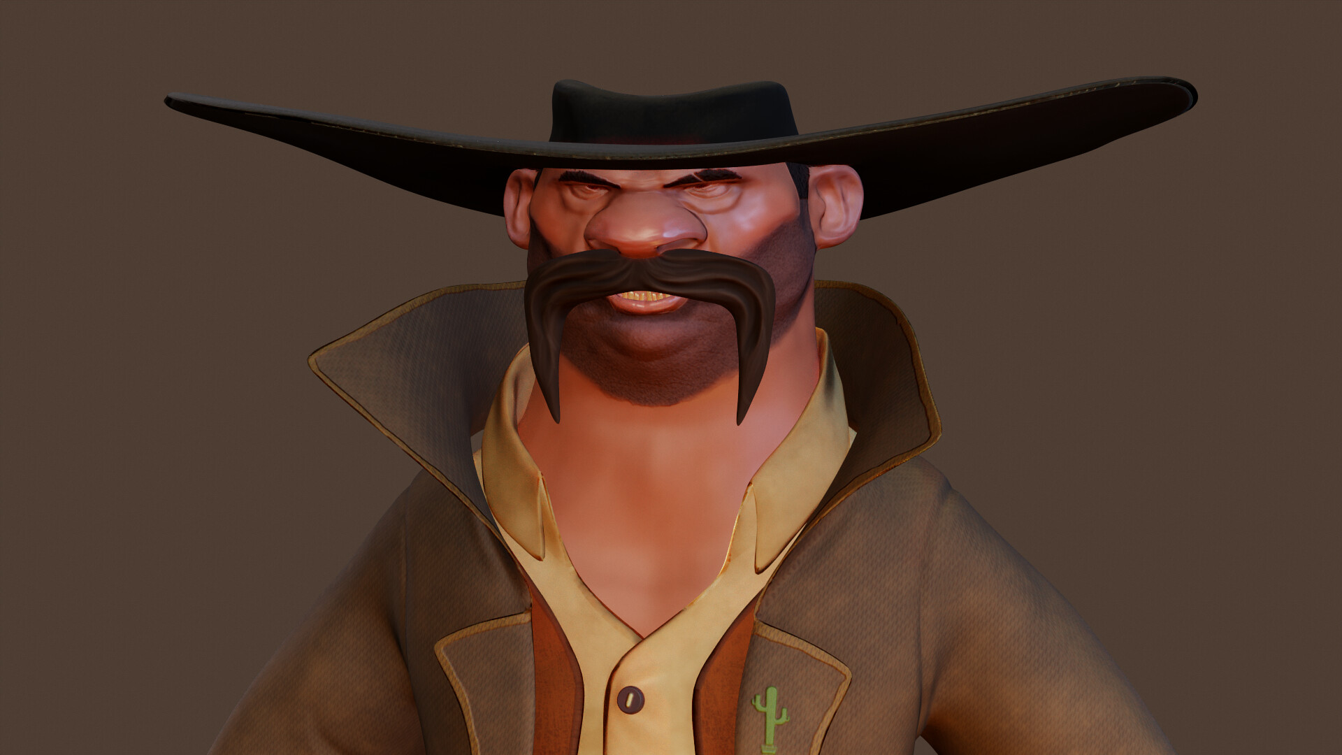 ArtStation - Stylized Cowboy (Concept by Sergi Brosa)