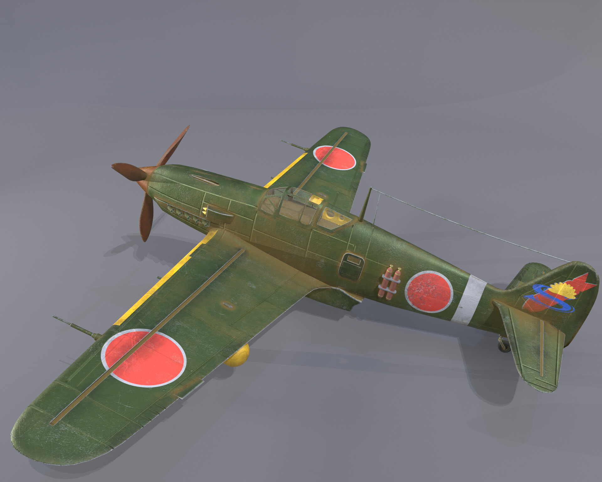 ArtStation - kawasaki ki-61-i hien