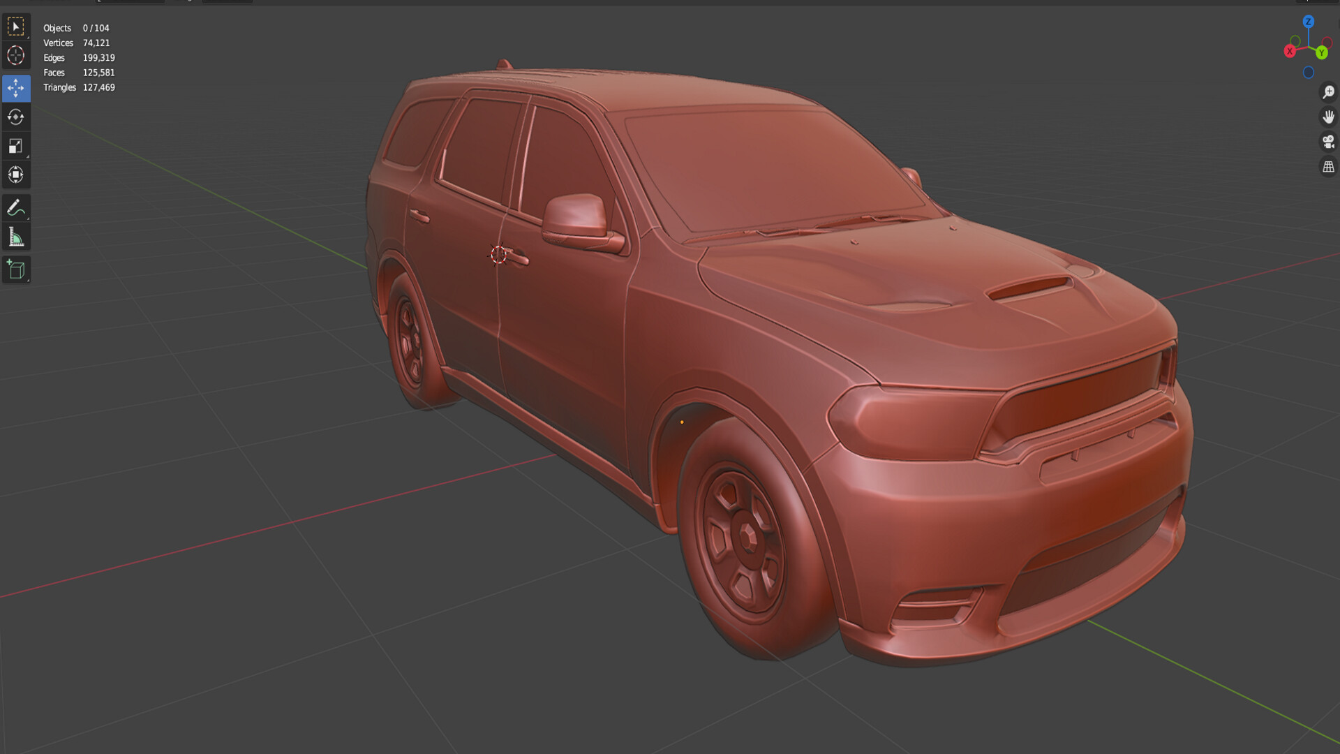ArtStation - 2018 Dodge Durango with pursuit rims 3d model for game