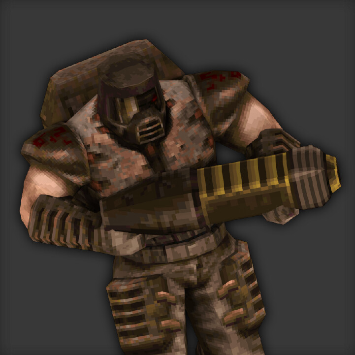 ArtStation - Remodeling Enforcer for Quake re-release