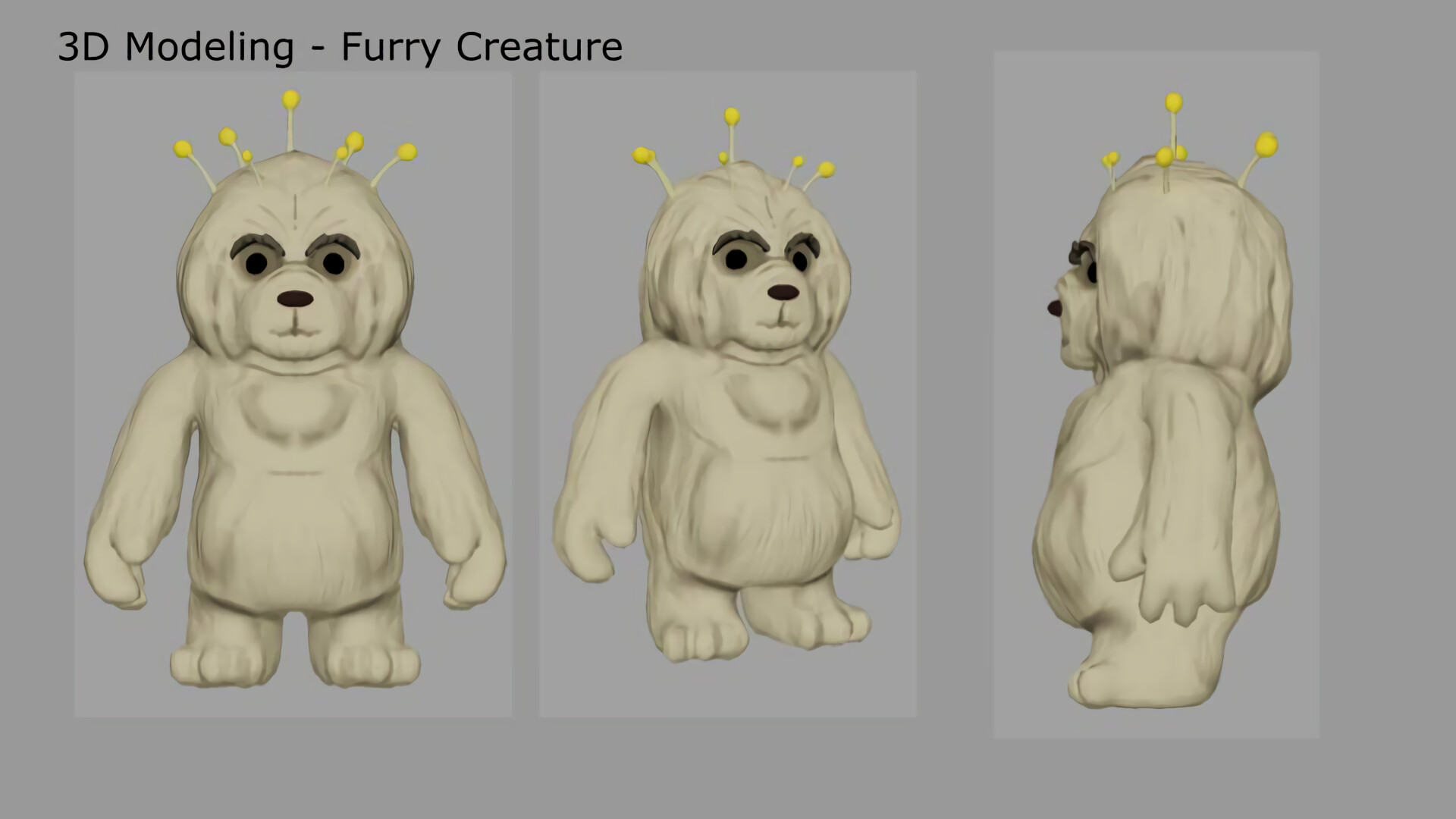 ArtStation - 3D Modeling - Furry Creature (Cat 5 Studios)