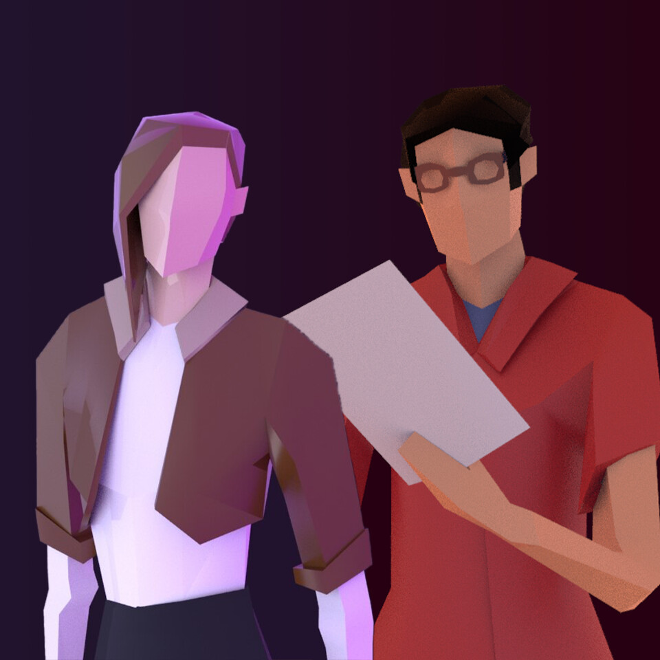 ArtStation - Low Poly Portraits