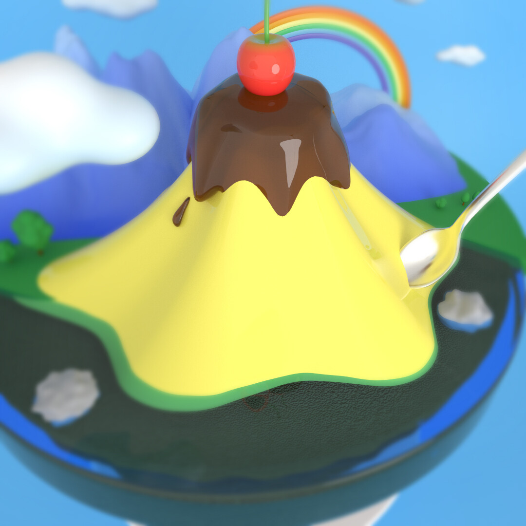 ArtStation - Landscape with pudding