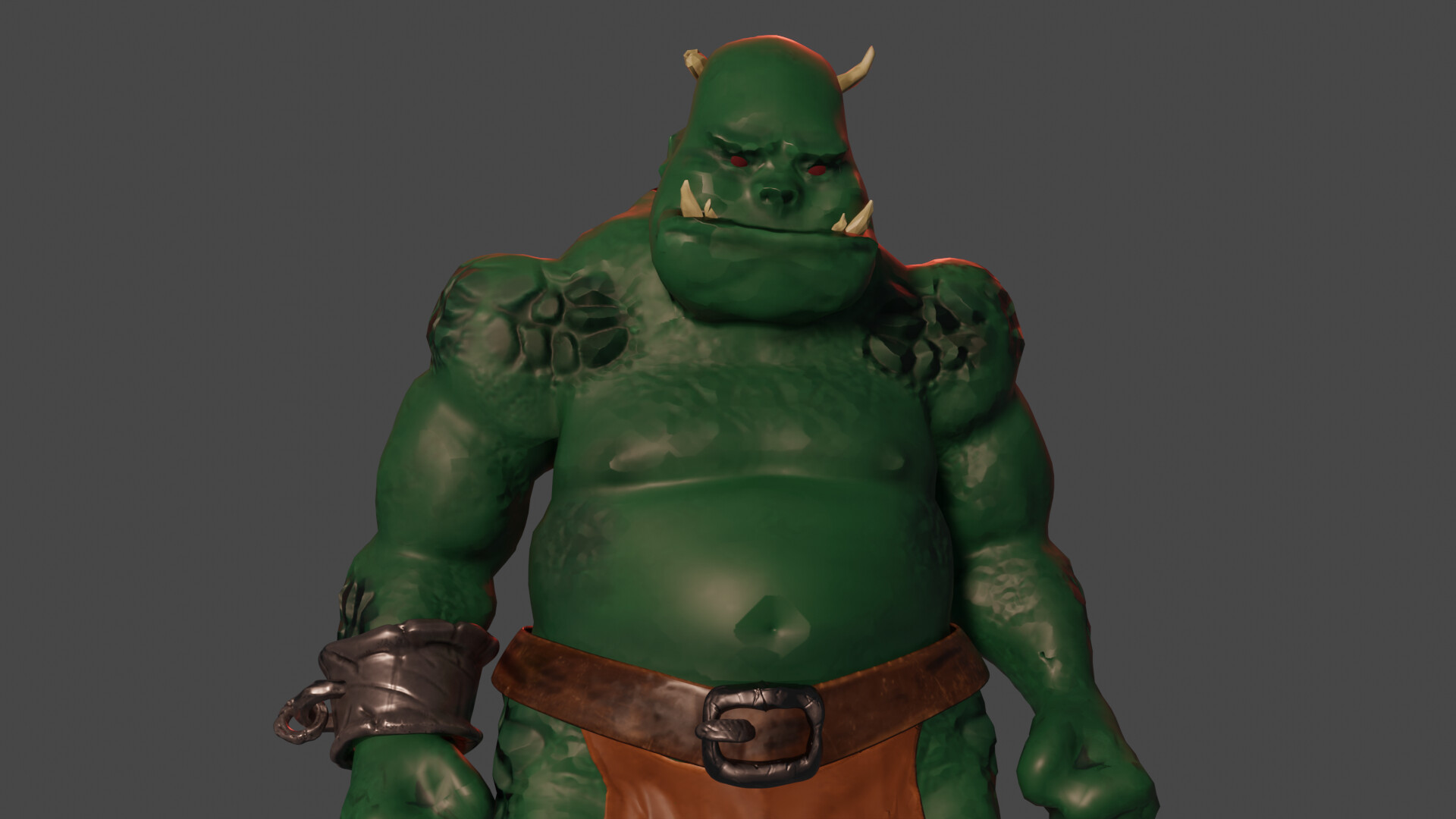 ArtStation - Lowpoly Orc - Animated