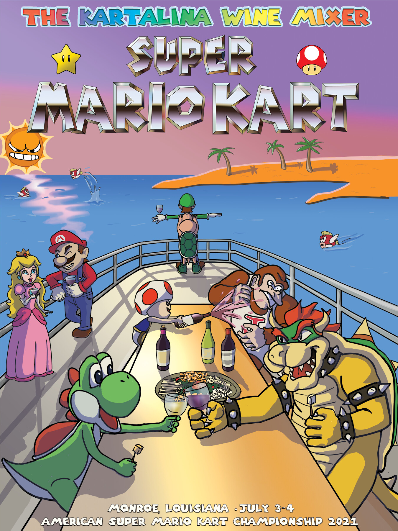 ArtStation - American Super Mario Kart Championship Tournament poster