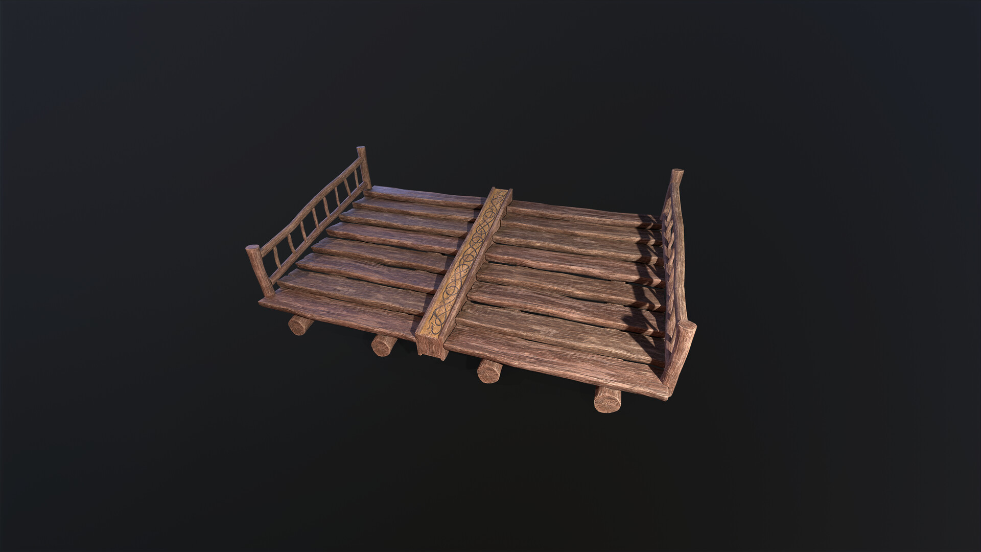 ArtStation - Viking - Log Stairs