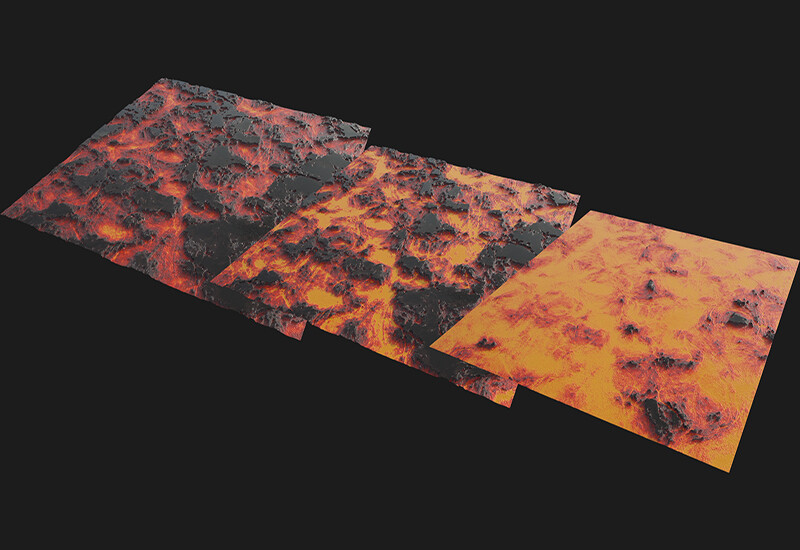 ArtStation - Substance Designer Procedural Lava Material