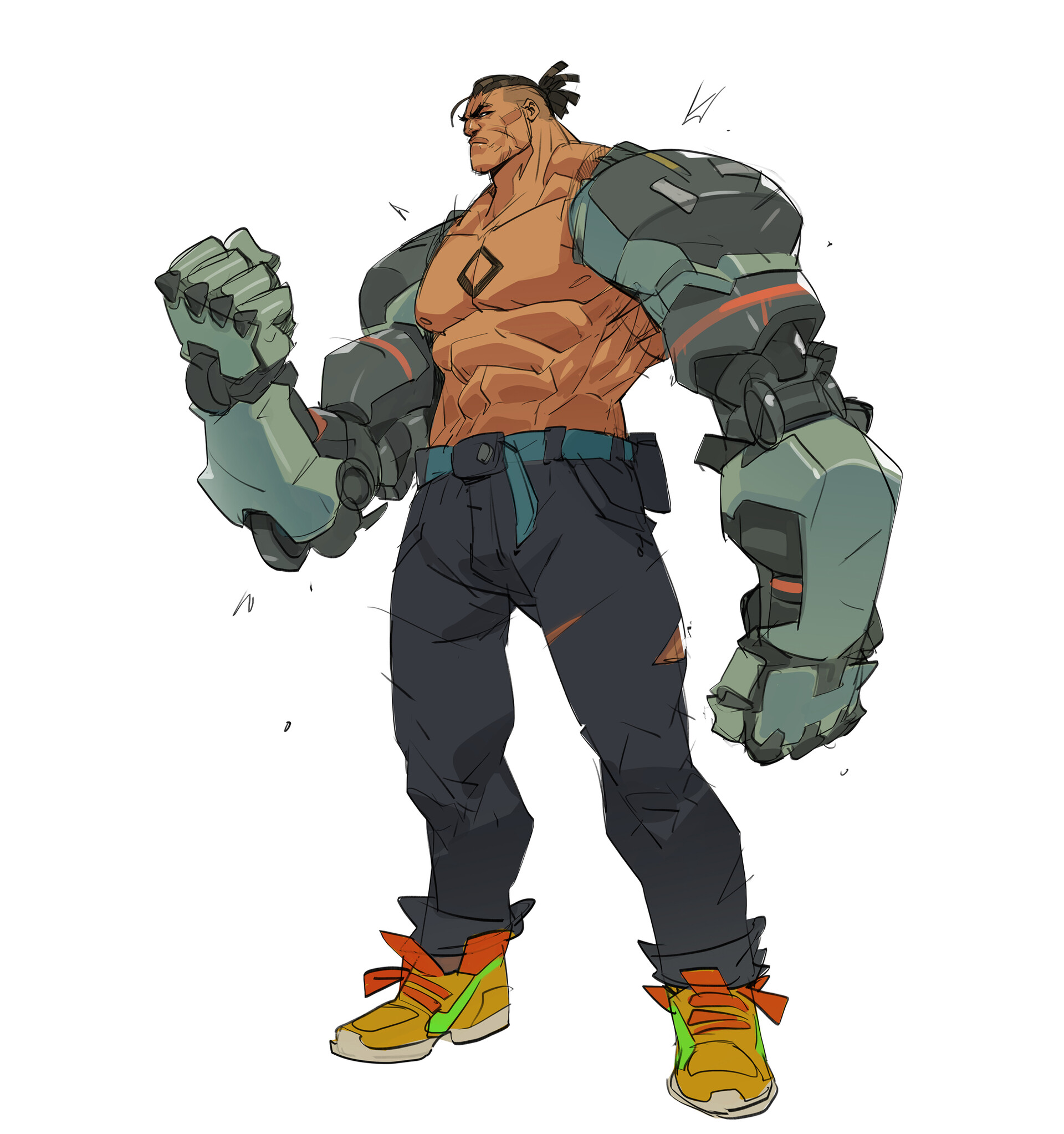 Hicham Habchi - Streets of Rage 4 animated and sketches from 2021