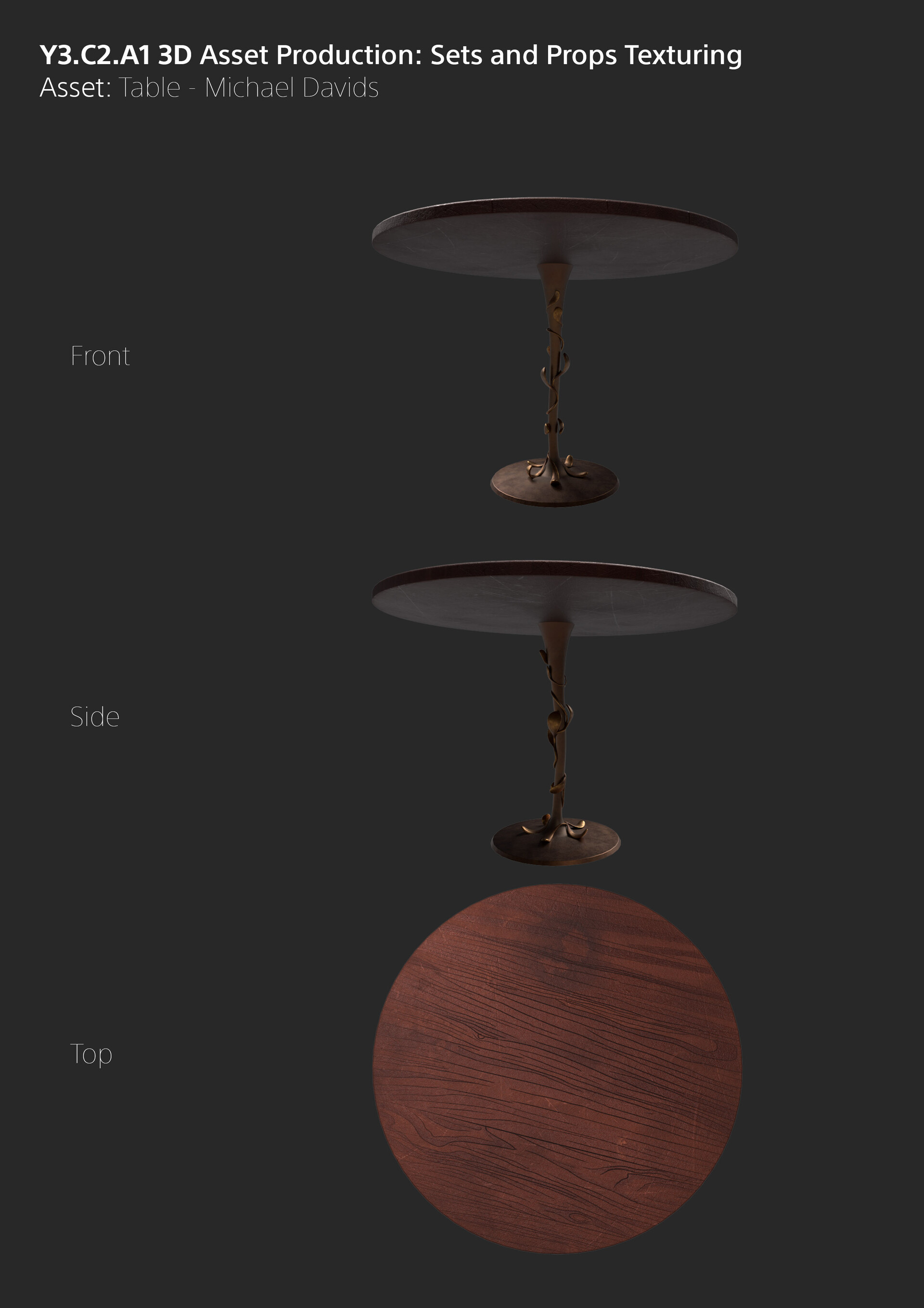 ArtStation - Bar Table Model and Texture