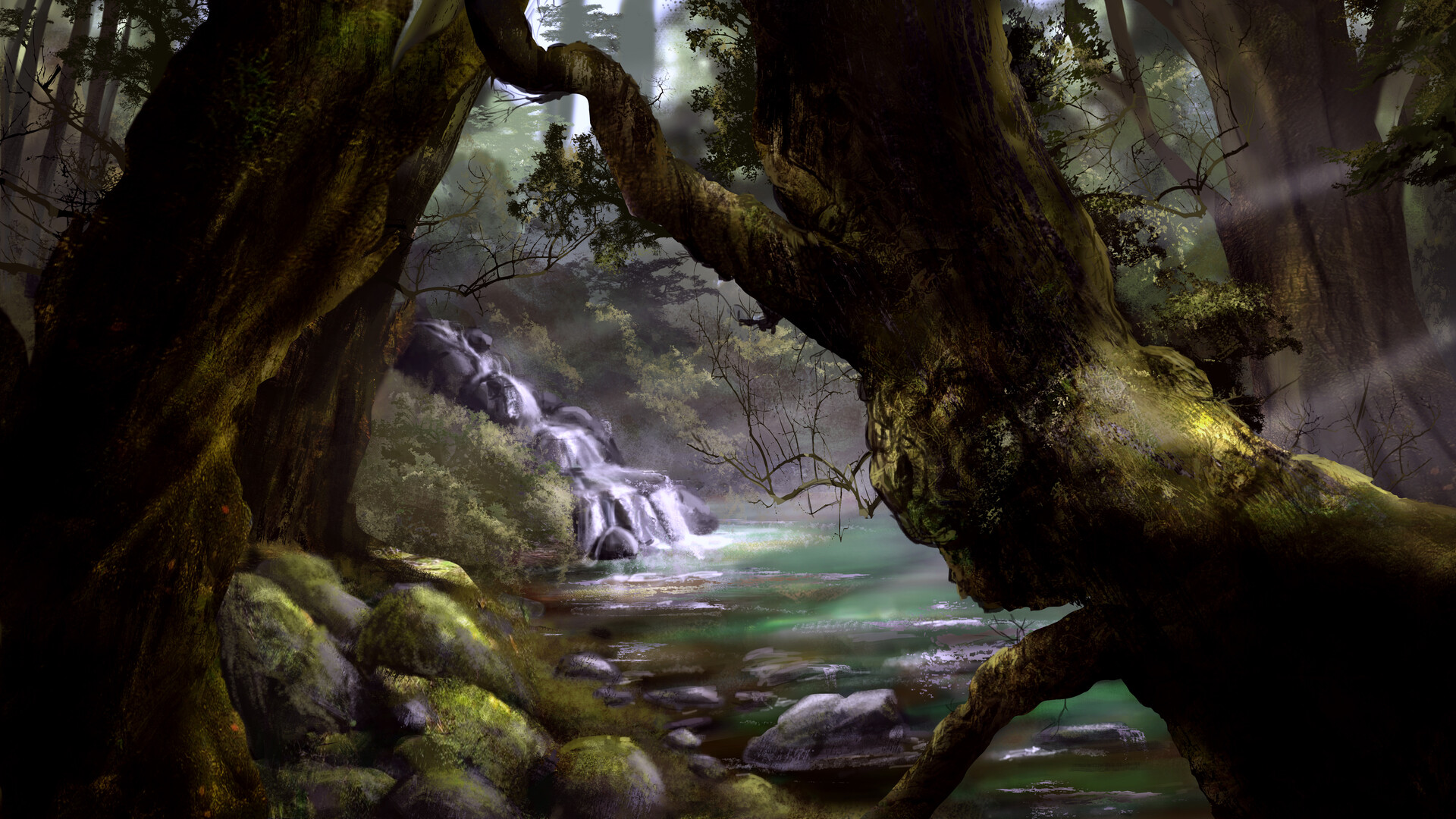 ArtStation - Mythical Forest Landscape