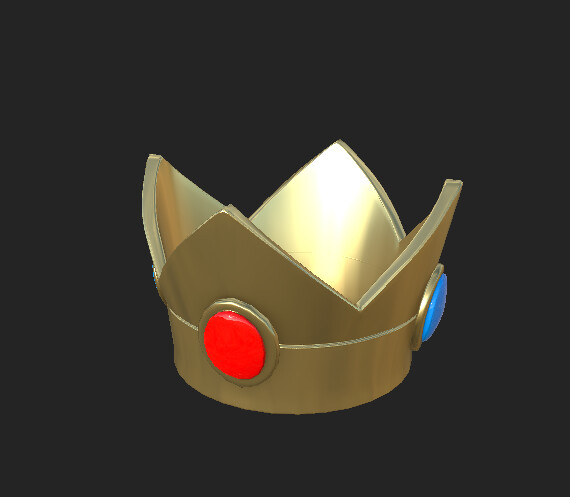 ArtStation - Princess Peach Crown
