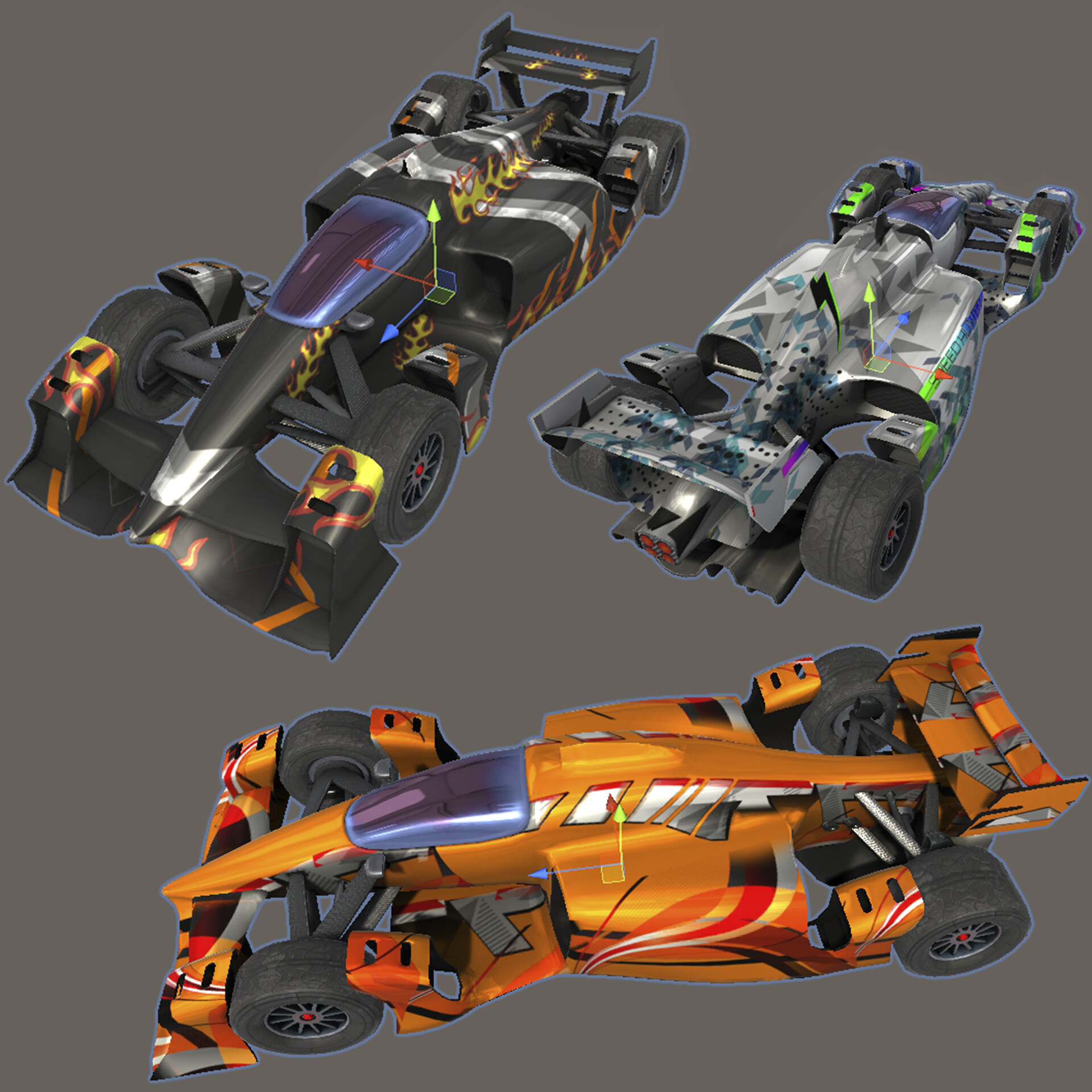 ArtStation - F1 Cars lowpoly pack