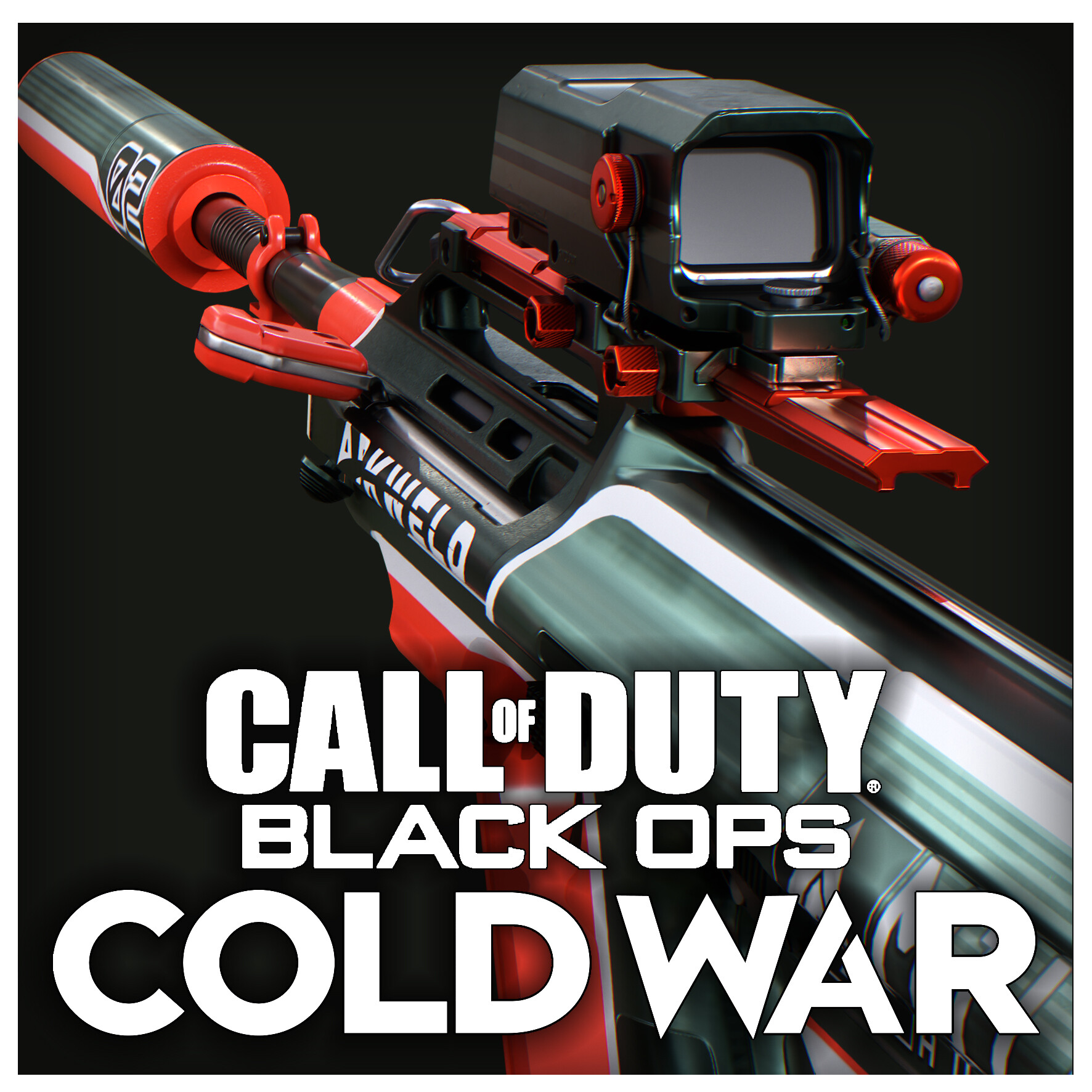 ArtStation - Call of Duty: Black Ops Cold War | "Racer 02" AUG blueprint