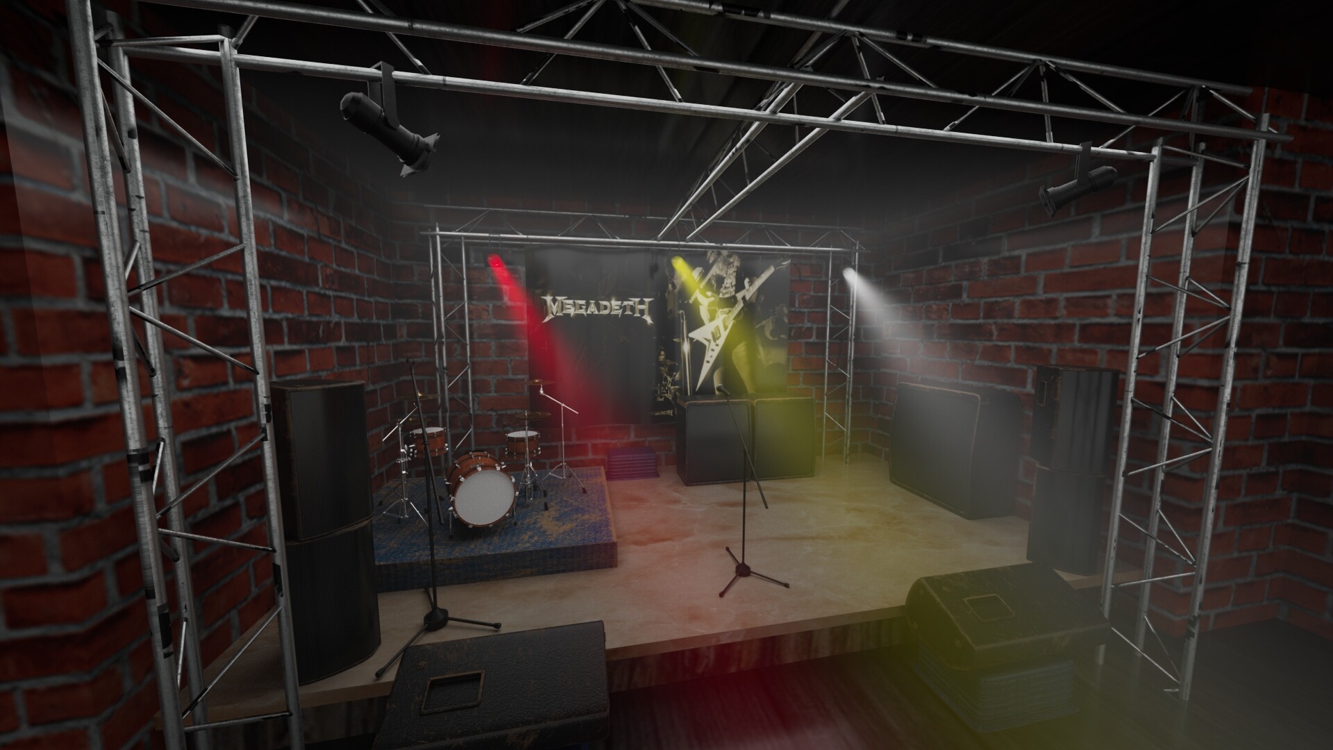 ArtStation - Mini Concert stage (3D model)