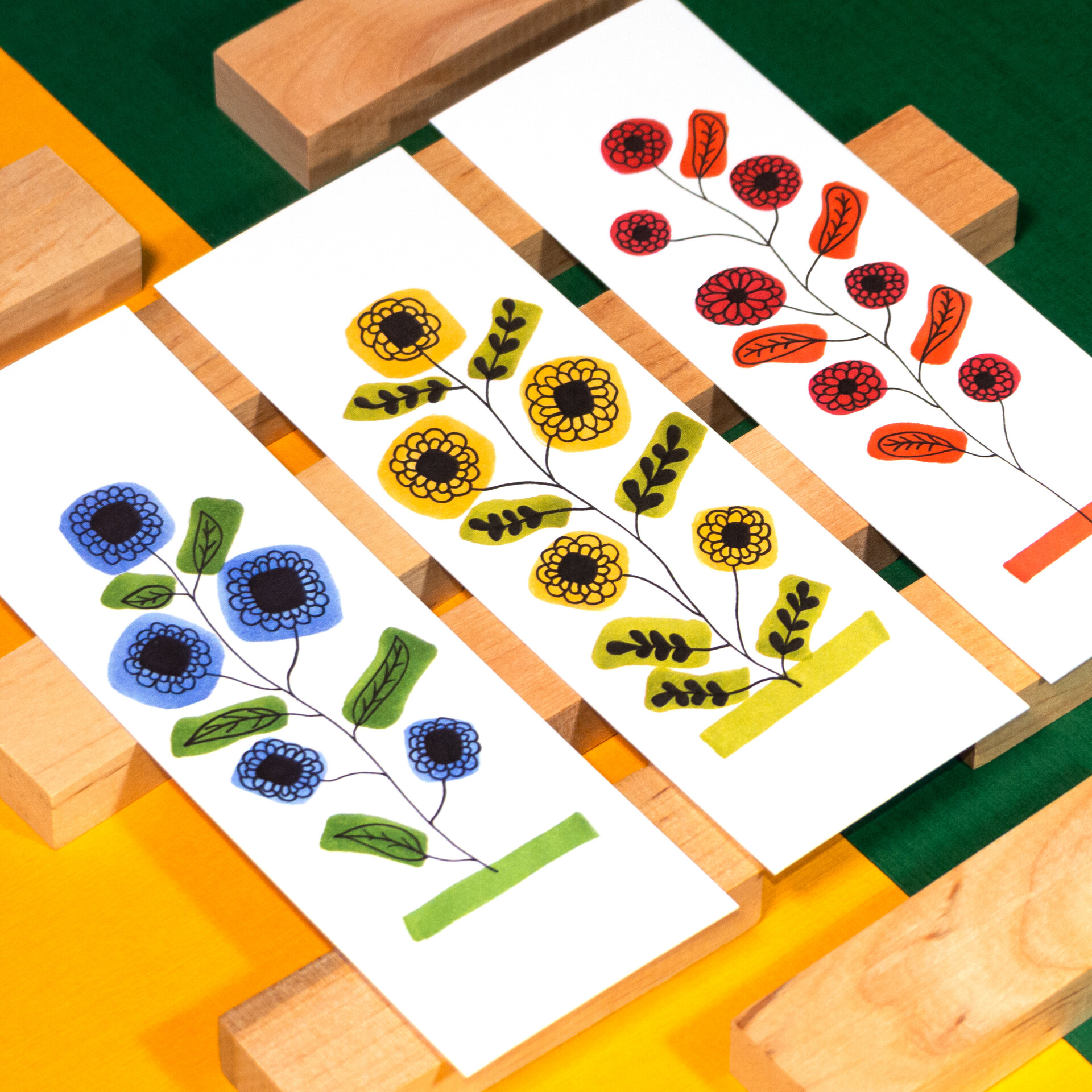 ArtStation - Bookmarks (drawing with markers).